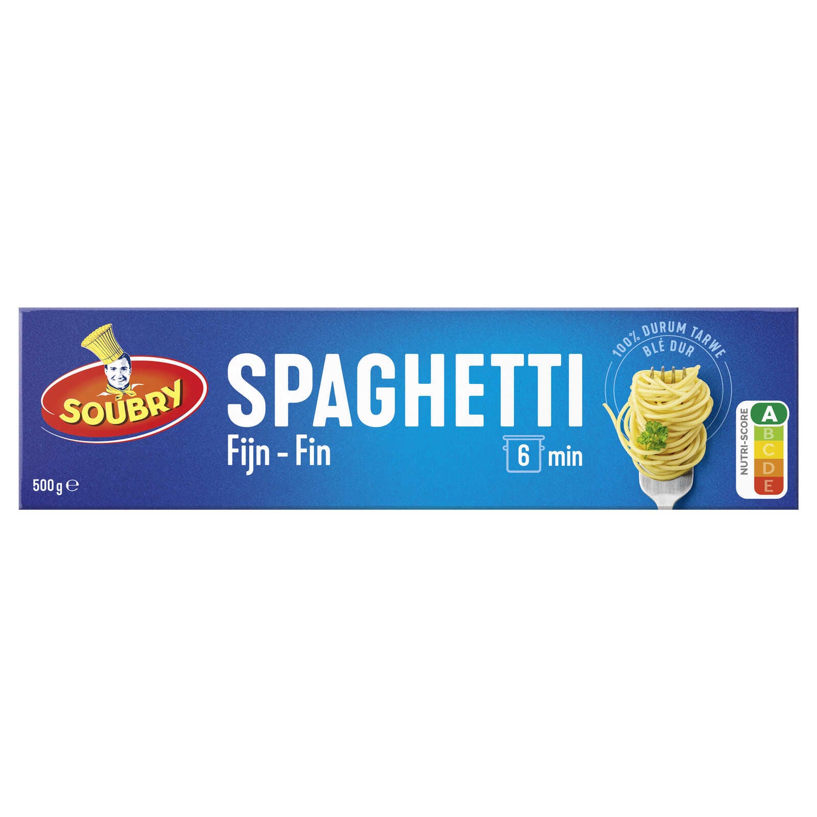 Soubry | Pâtes | Spaghetti | Fin | 500 gr | Delhaize