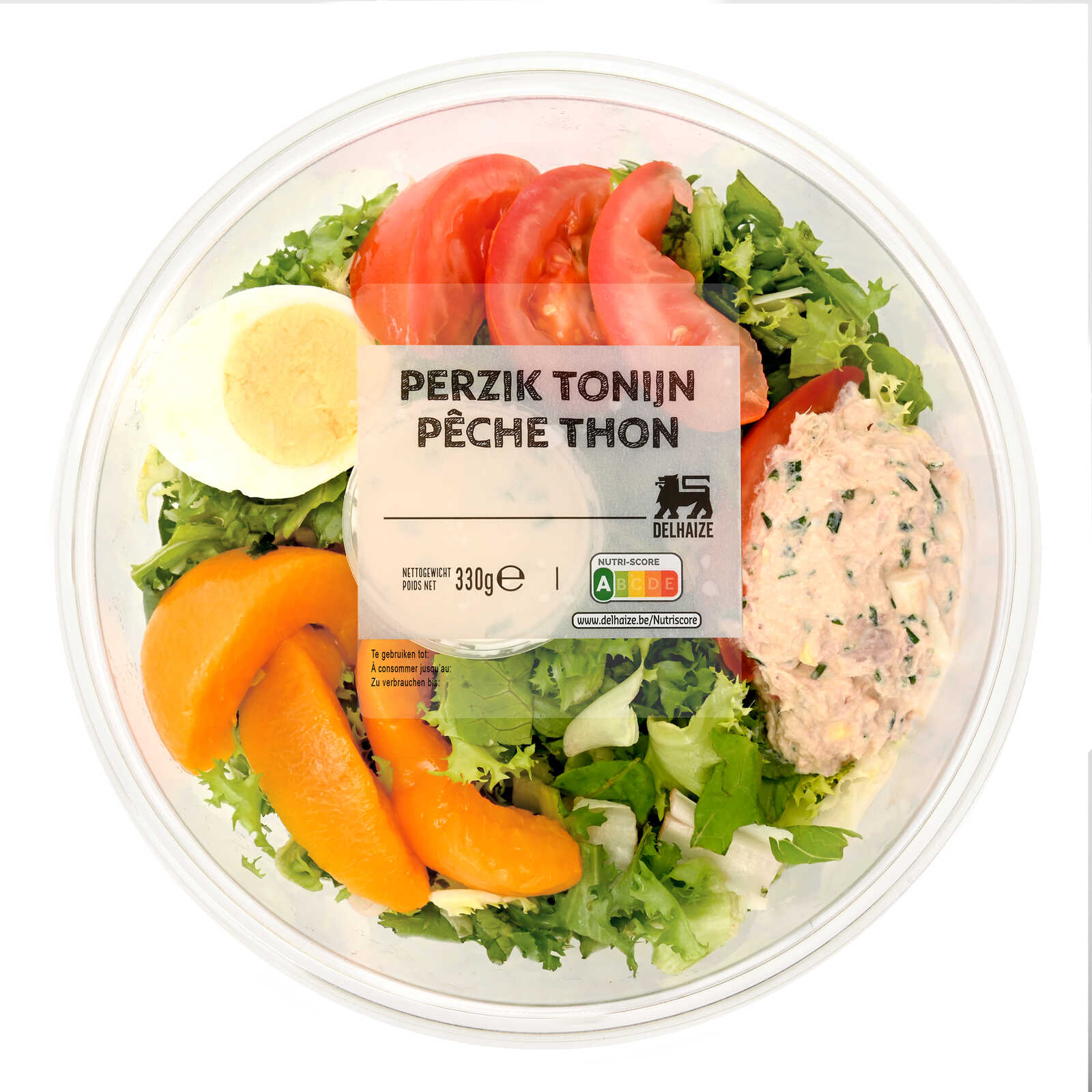 Delhaize | Salade | Perzik met tonijn | 330 gr | Delhaize