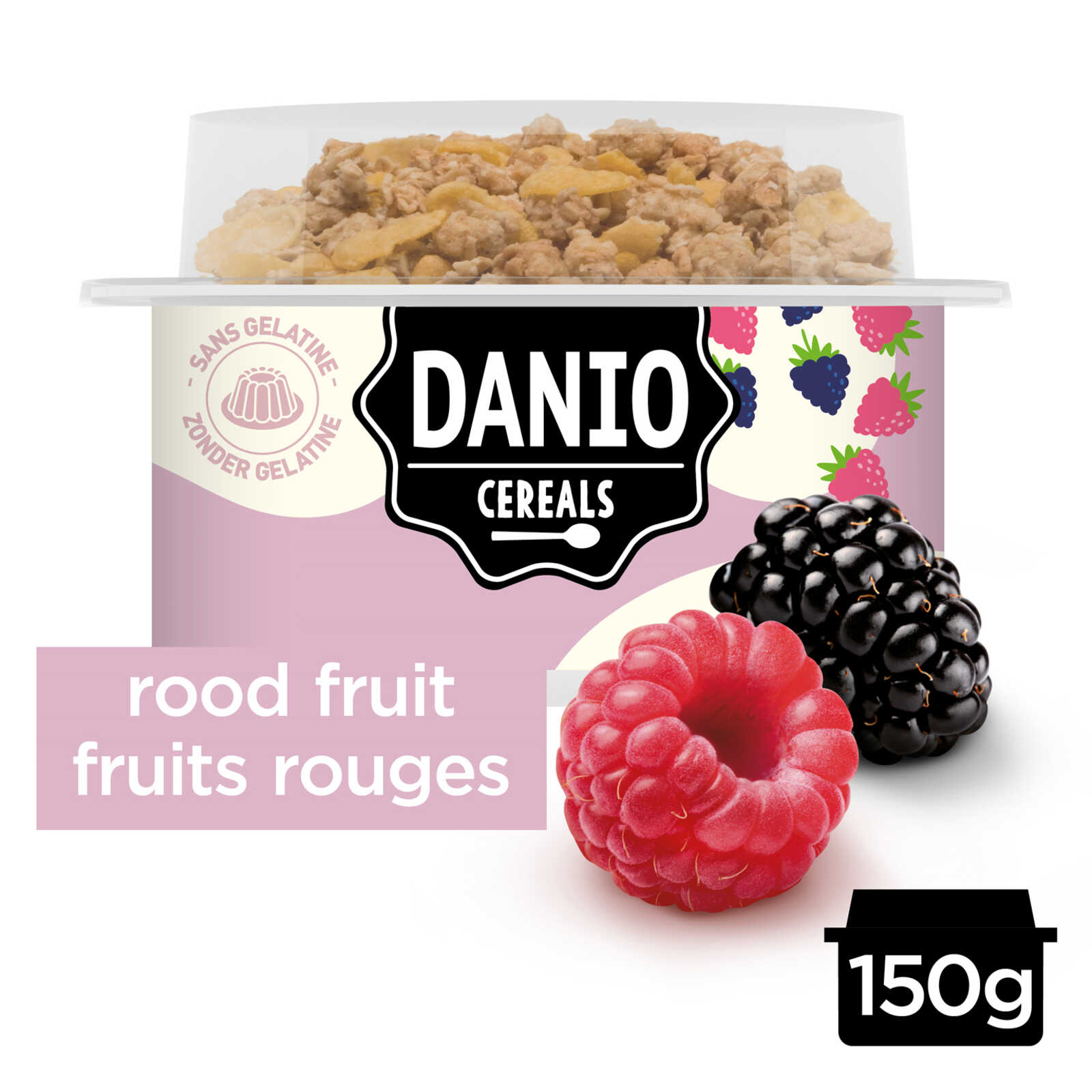 Danio | Cereals | Spécialité Fromage Frais | Fruits Rouges | 150 gr ...