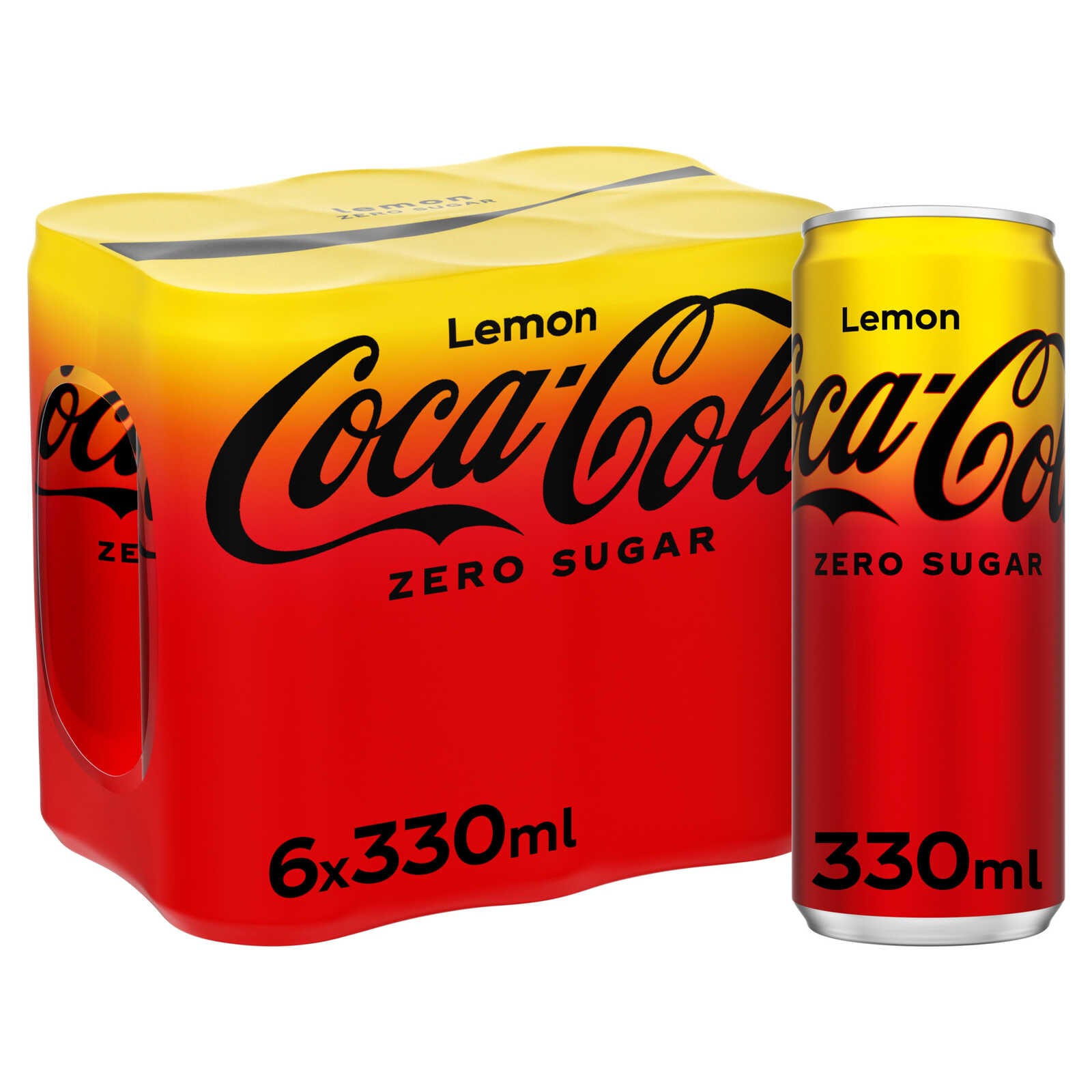 Coca-Cola | Zero | Zero Sugar | Lemon | Blik | 6 x 33 cl | Delhaize