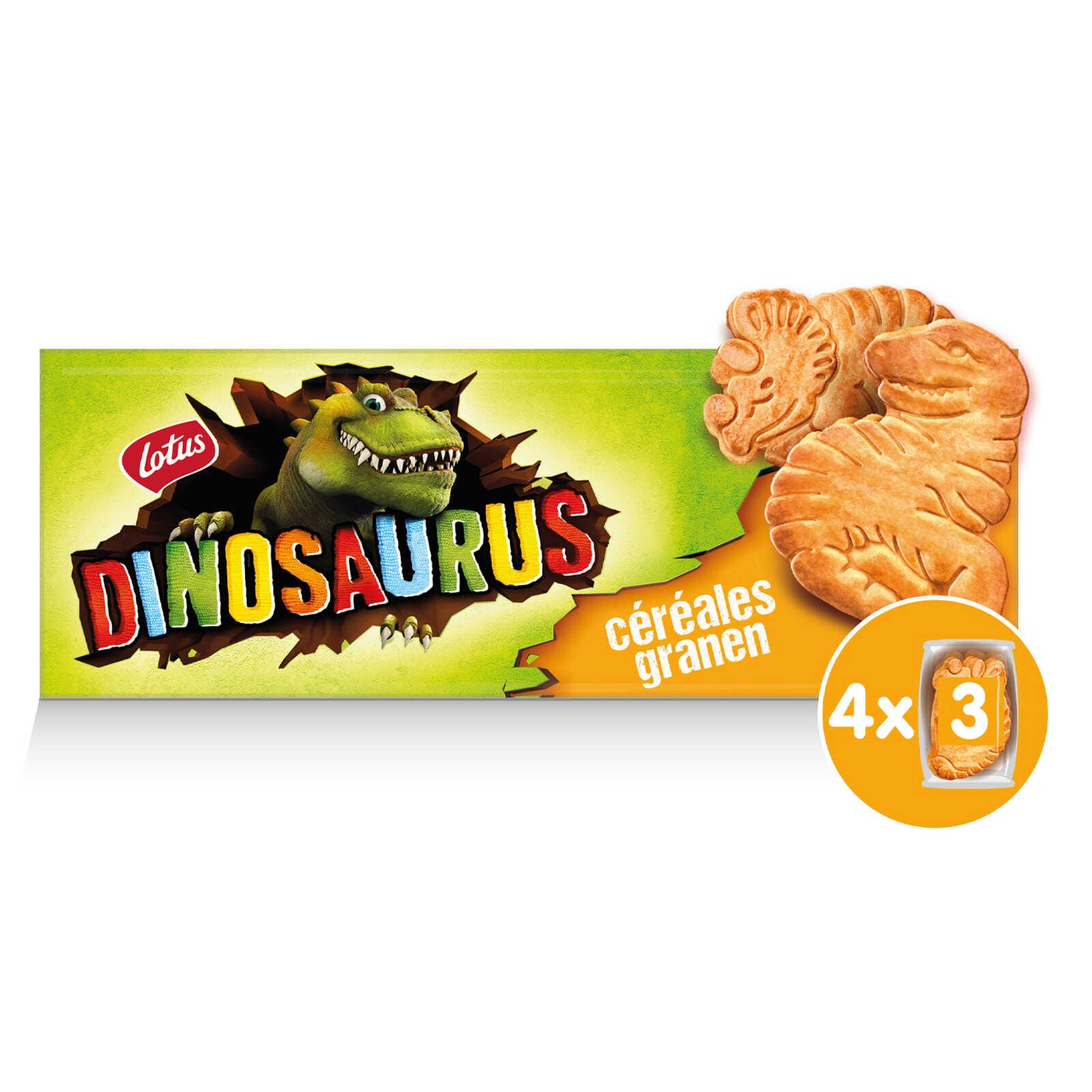 Lotus | Dinosaurus | Koek | Granen | Snack pack | 175 gr | Delhaize