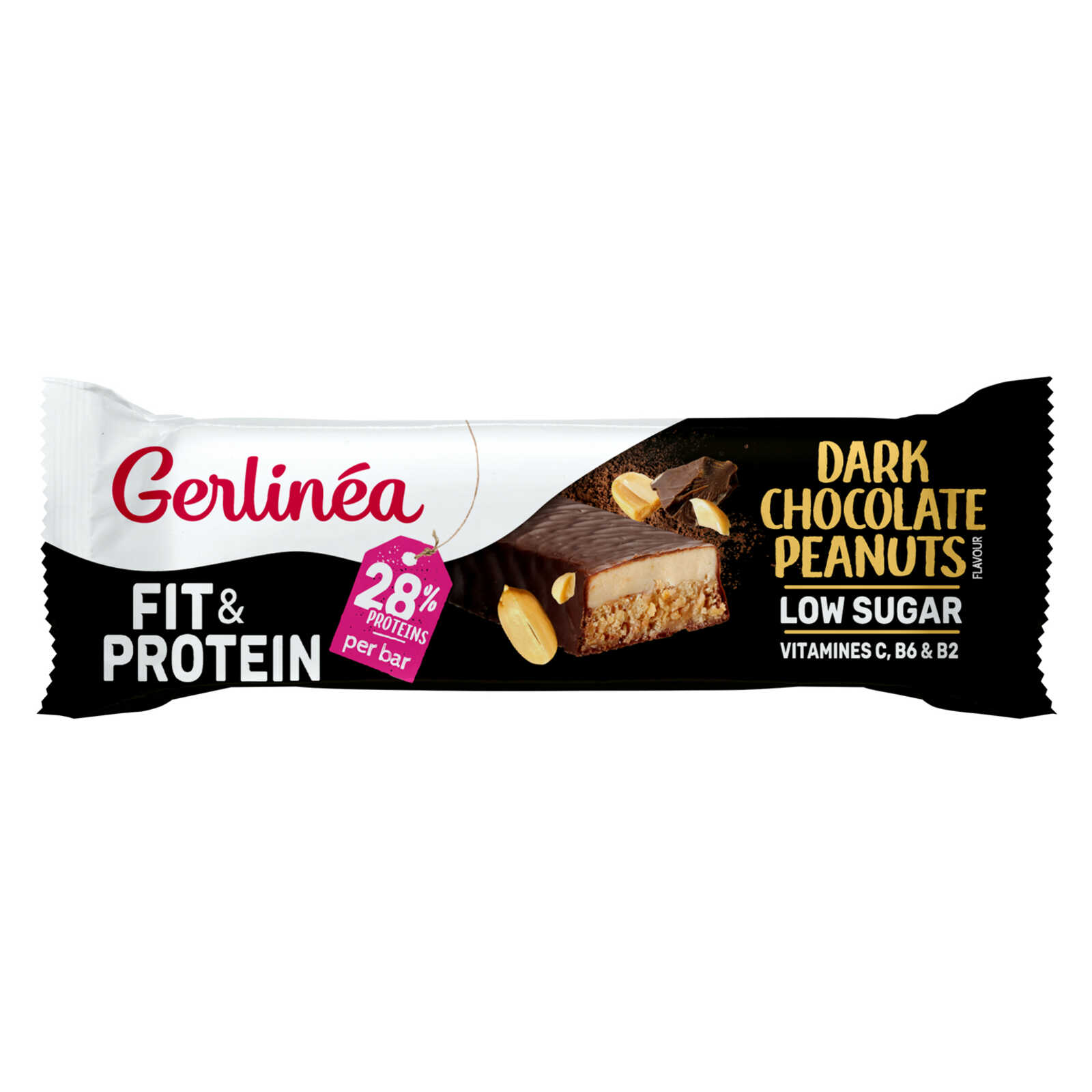 Gerlinéa | Reep | Proteïne | Chocolade-noten | 45 gr | Delhaize