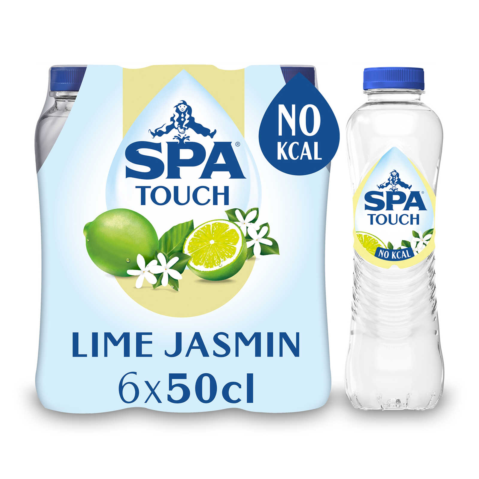 Spa | Touch | Mineraalwater | Limoen Jasmijn | Plat | PET | 6 x 50 cl ...
