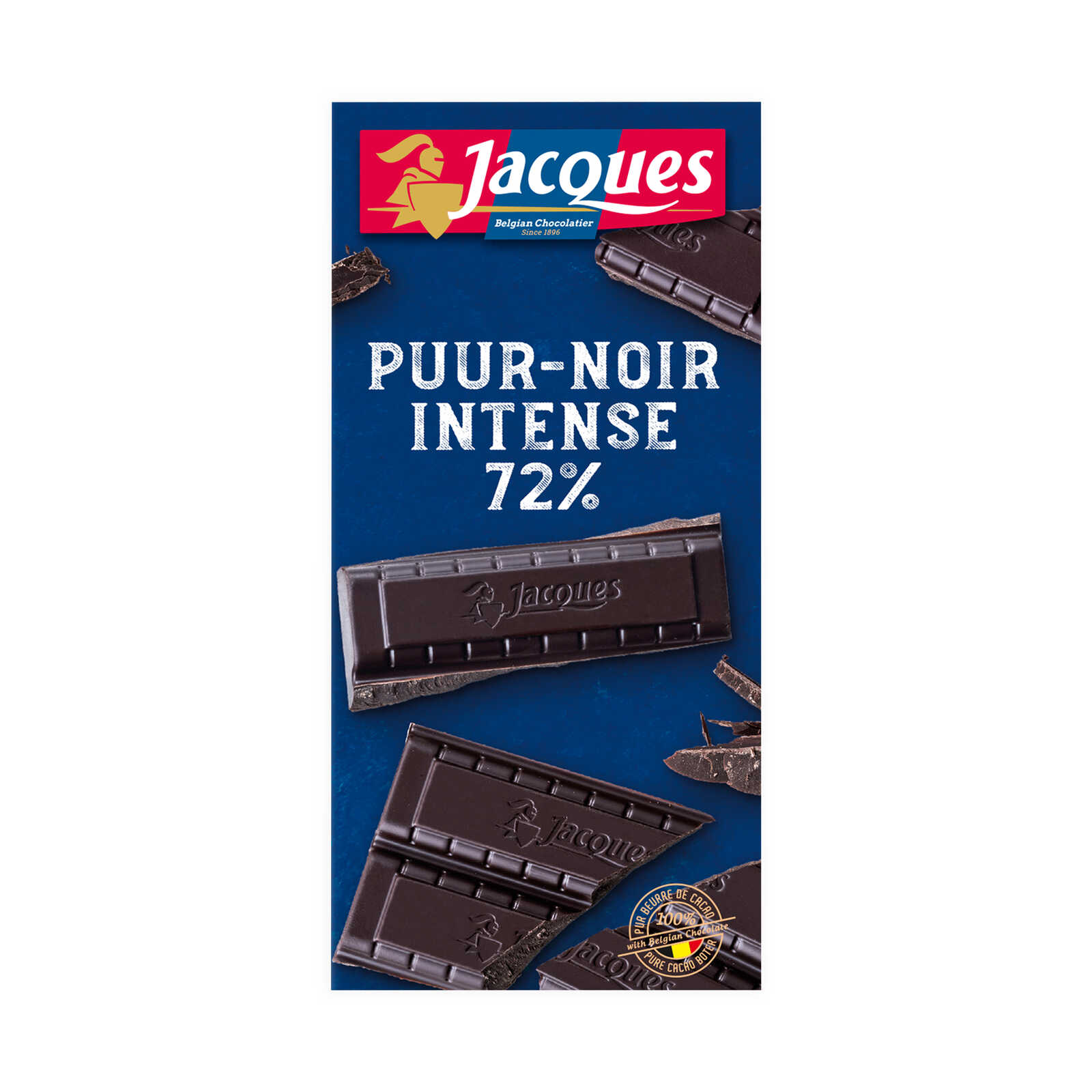 Jacques | Chocolade tablet | puur 72% | 100 gr | Delhaize