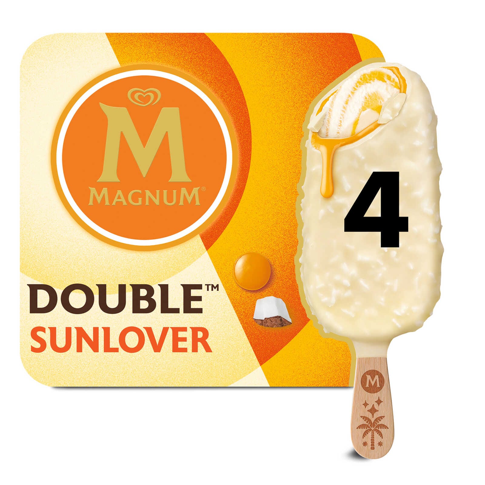 Magnum | Ijs stick | Double sunlover | 4 x 8,5 cl | Delhaize