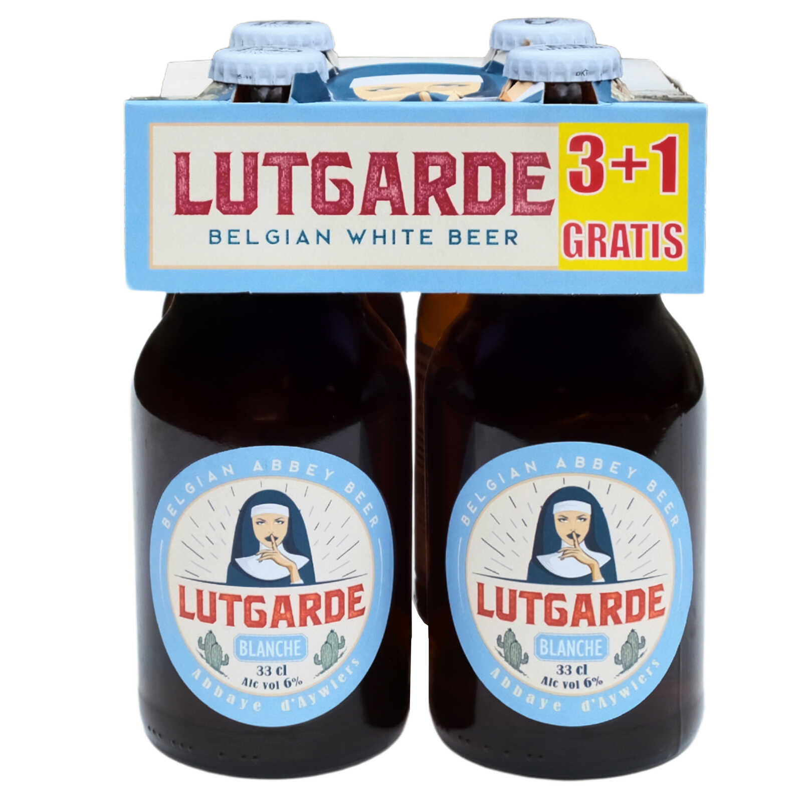 Lutgarde | Bier | 6% alc | 3+1 | 4 x 33 cl | Delhaize