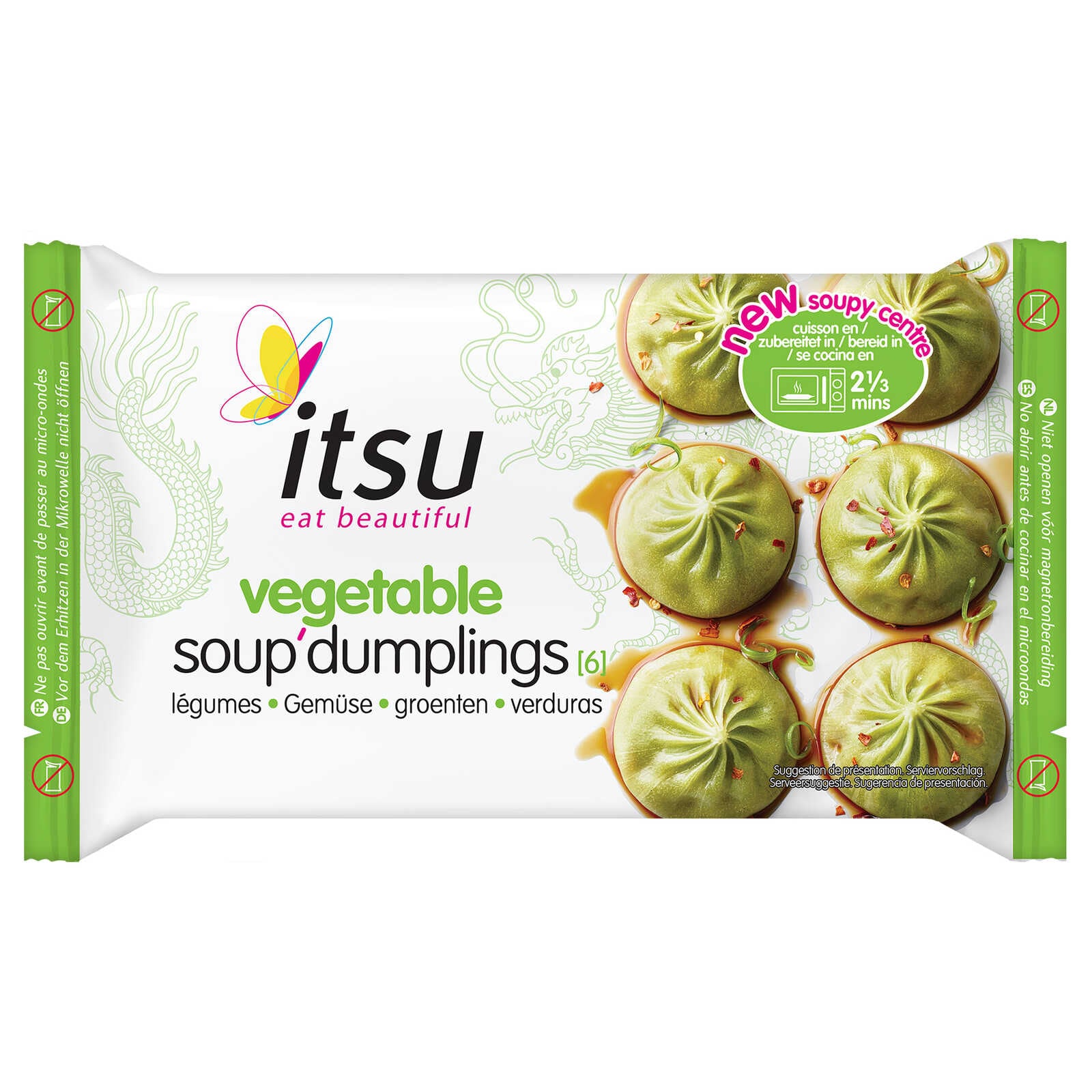 Itsu | Veggie | Steamed | Dumplings | 168 gr | Delhaize