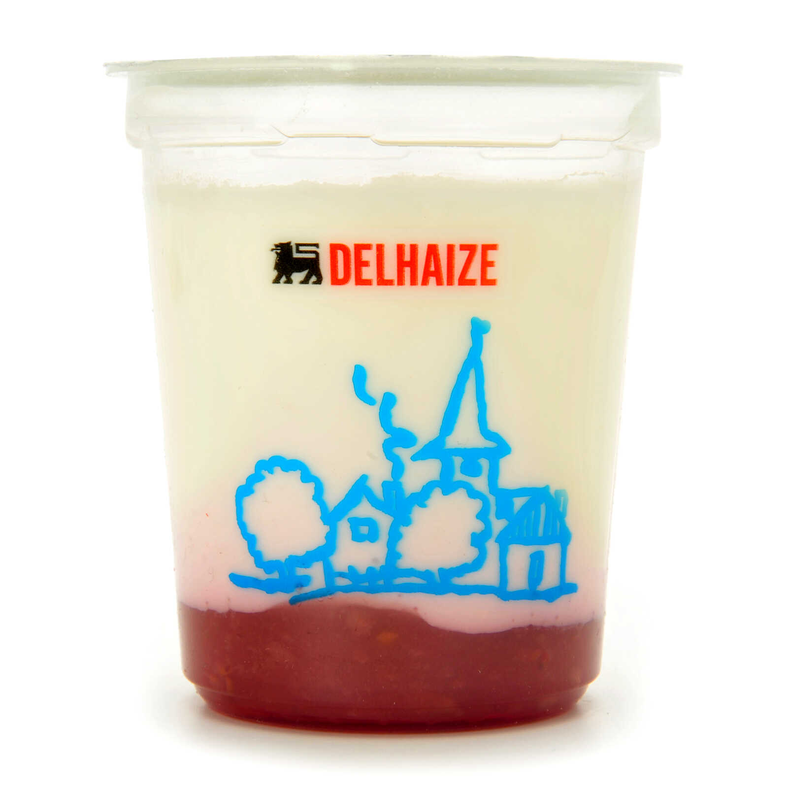 Delhaize | Yoghurt | Vol | Framboos | 180 gr | Delhaize