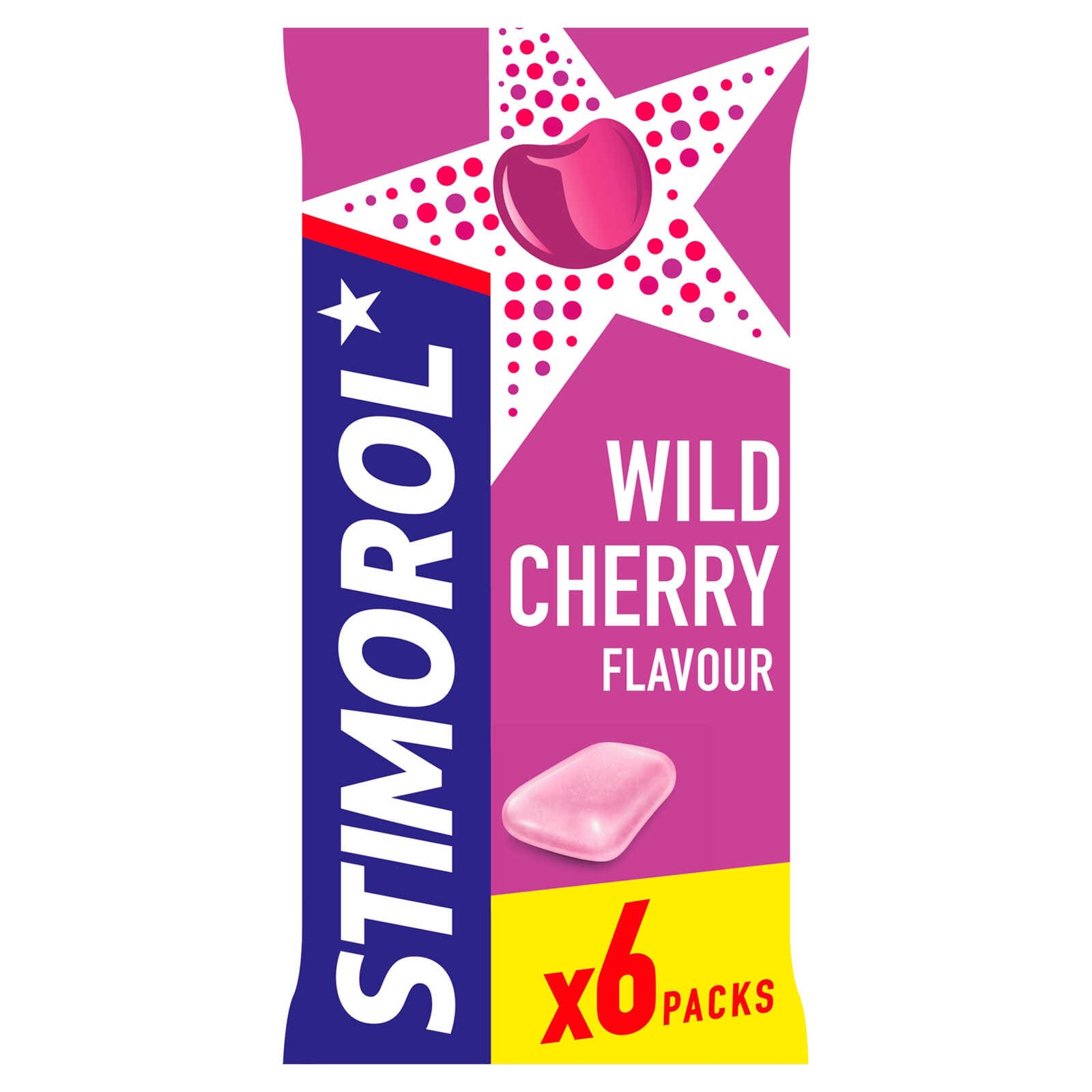 Stimorol | Kauwgom | Wild Cherry | 6-Pack | 6 x 14 gr | Delhaize