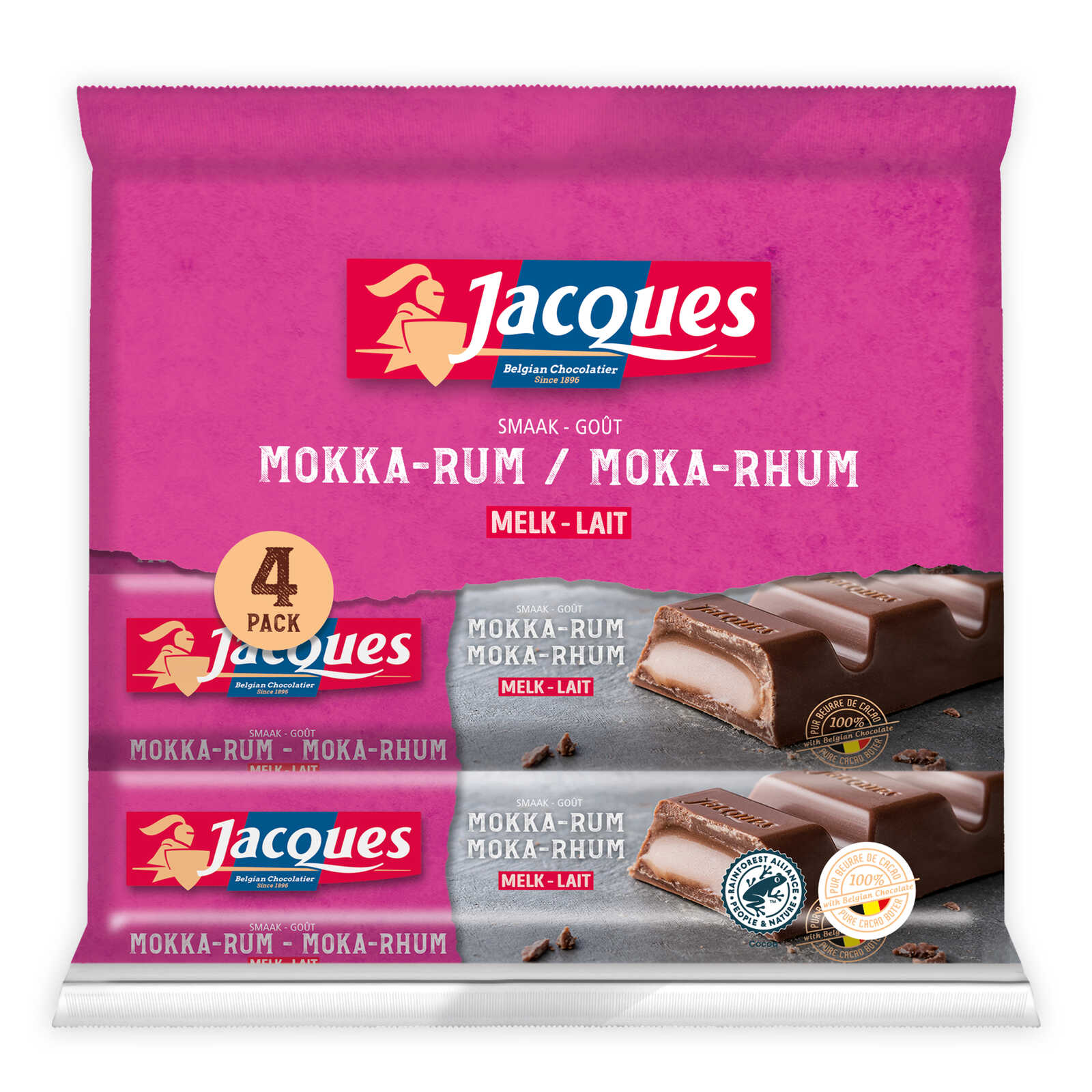 Jacques | Chocolade | Repen | Mokka-Rum | 188 gr | Delhaize