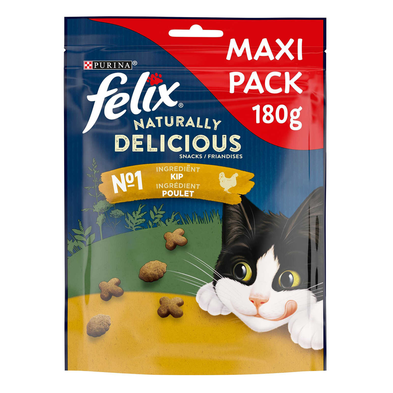 Felix | Naturally Delicious | Kattensnacks | Adult | Snacks | Kip | 180 ...