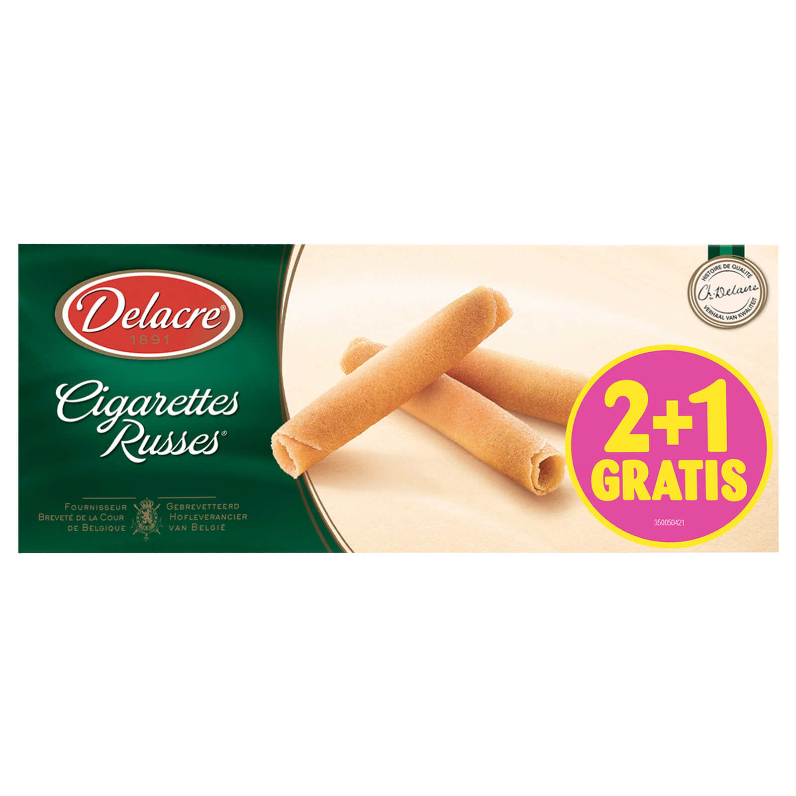 Delacre | Koekjes | Cigarettes Russes | 3 x 200 gr | Delhaize