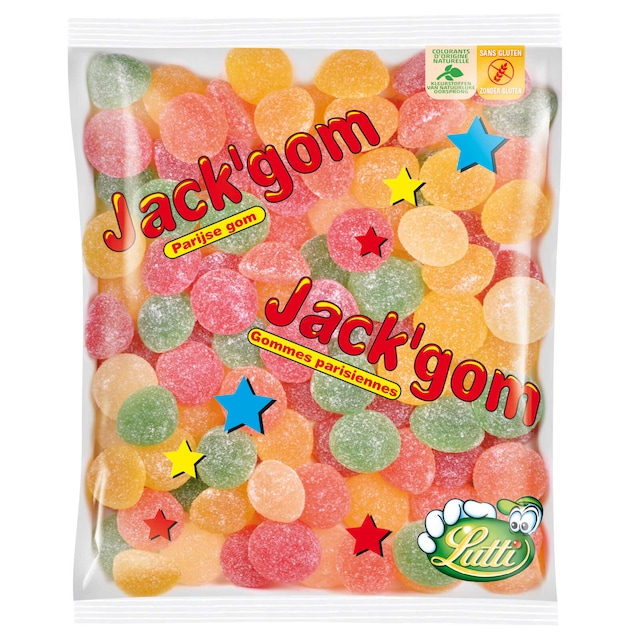Lutti | Bonbons | Jack'gom | 500 gr | Delhaize
