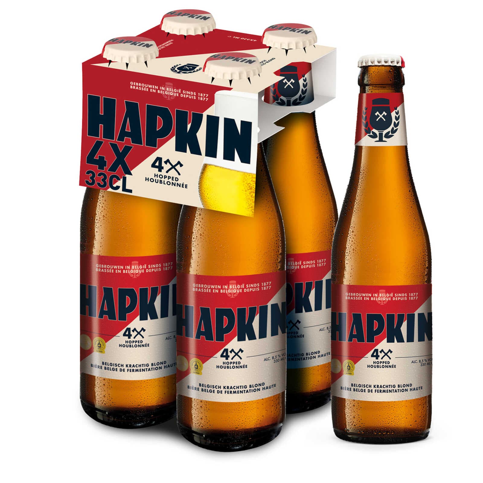 Hapkin | Bière | 8,5% | Bouteille | 4 x 33 cl | Delhaize