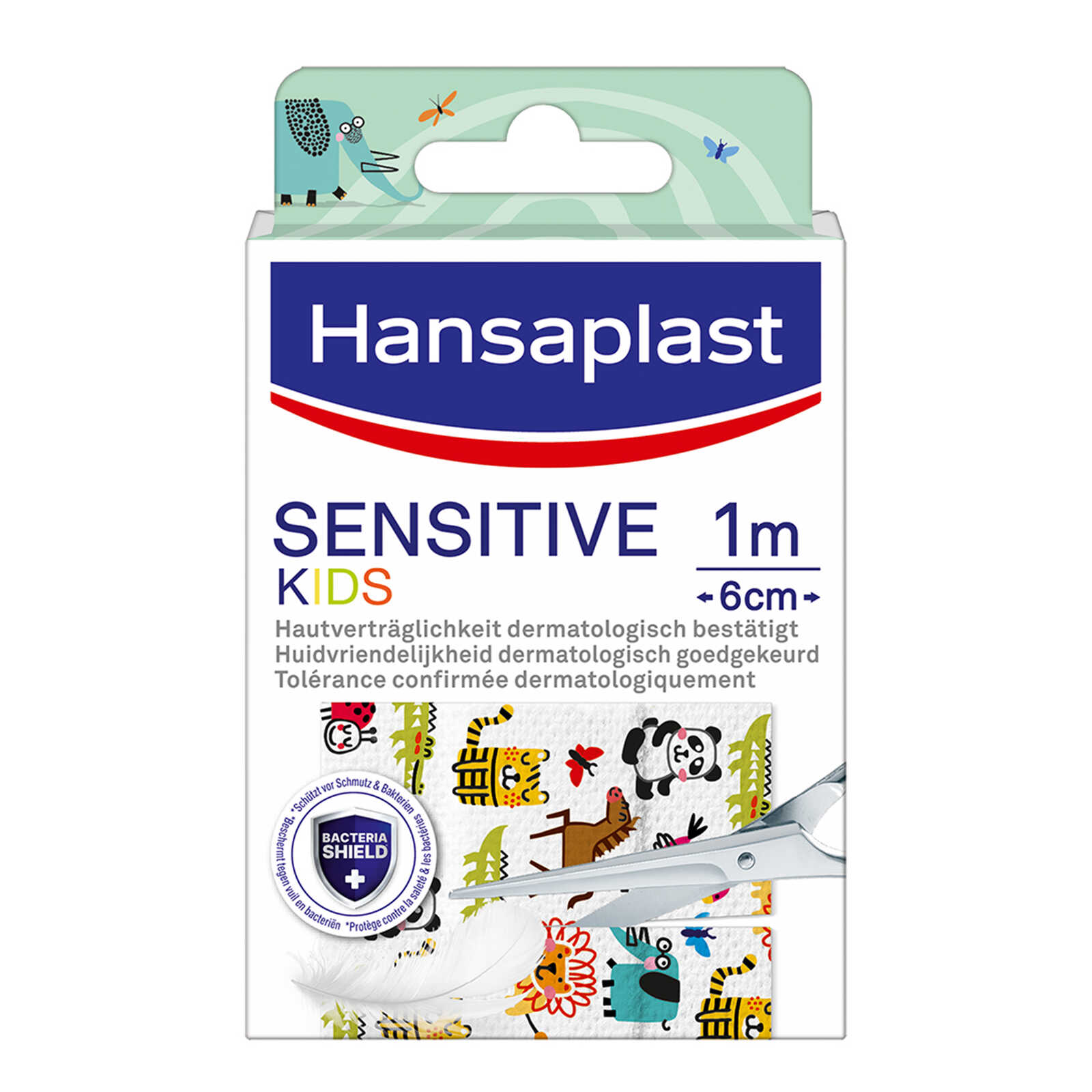 Hansaplast | Pansements | Sensitive Kids | 1mx6cm | 10 pc | Delhaize