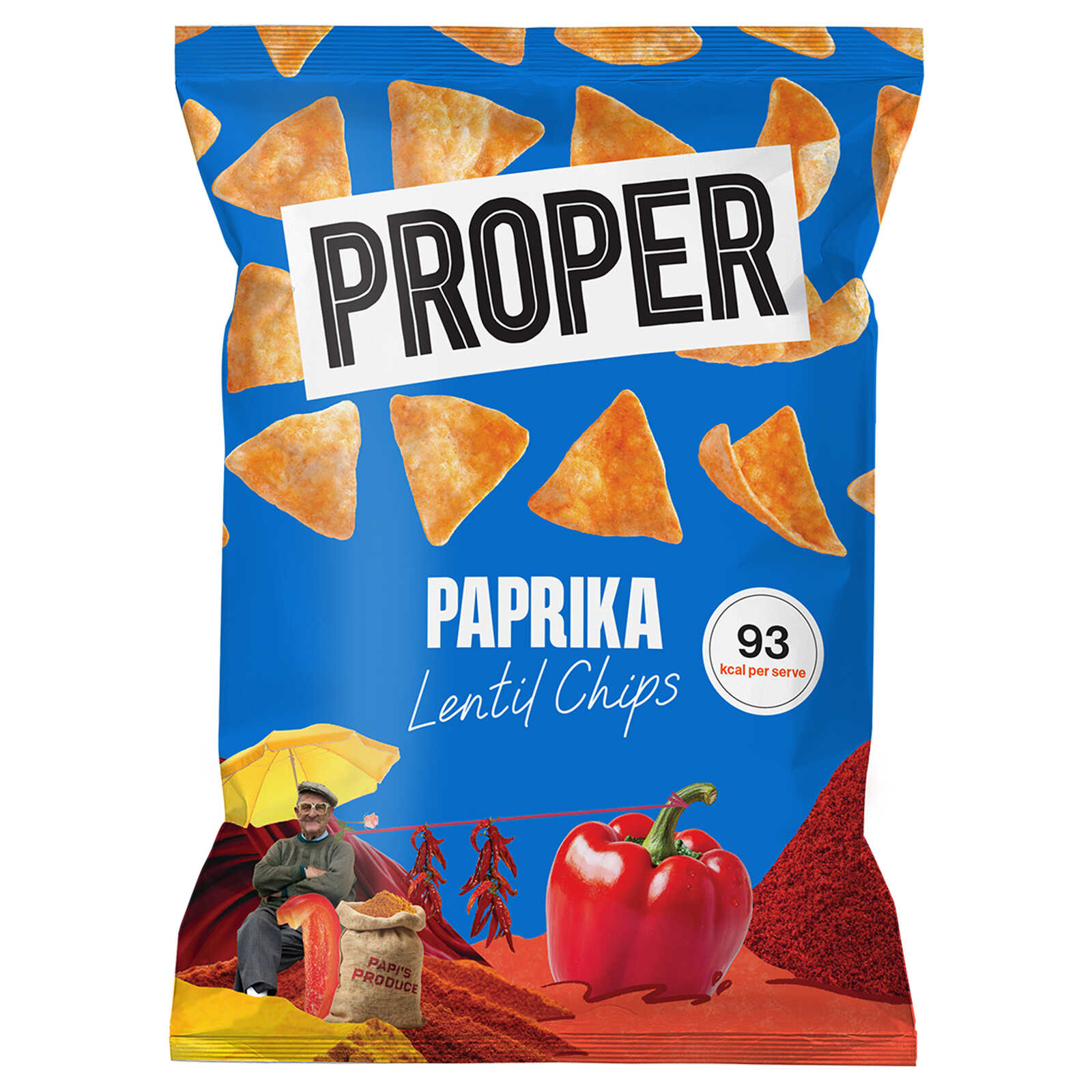 Proper | Chips | Linzen | Paprika | 85 gr | Delhaize