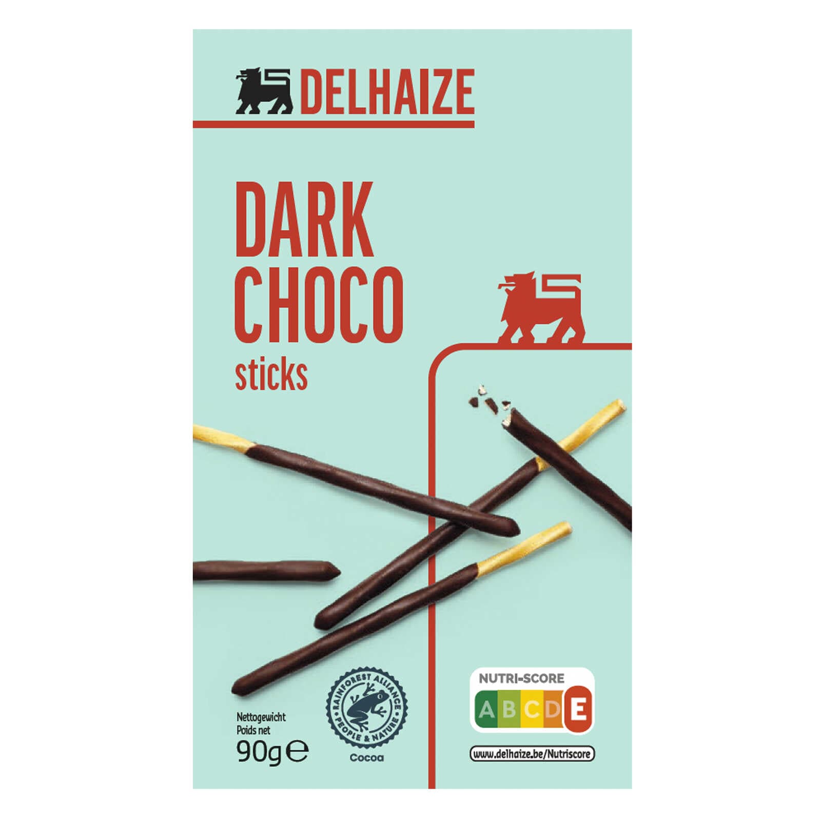 Delhaize | Koekjes | Chocolade | Pure Chocolade Sticks | 90 gr | Delhaize