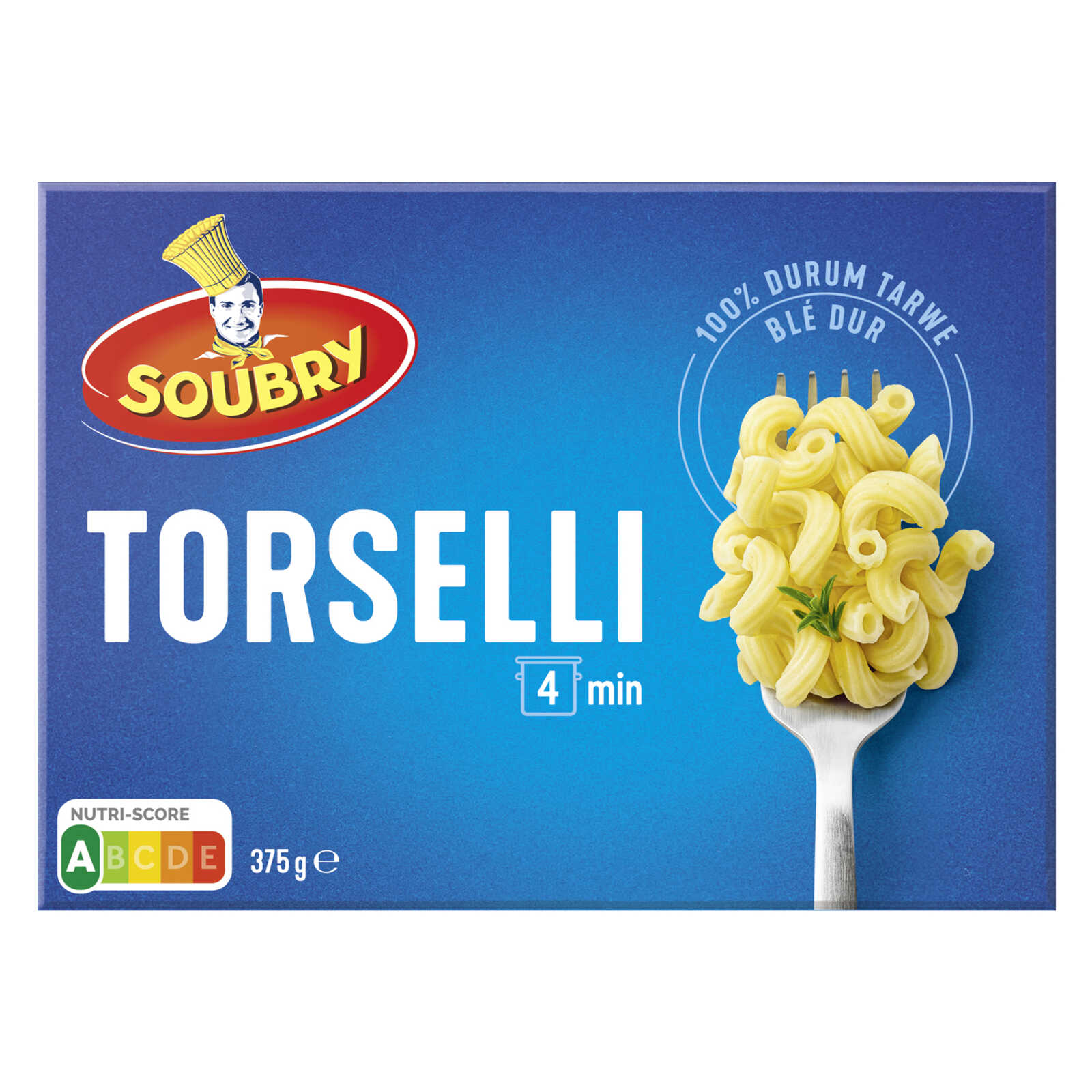 Soubry | Pasta | Torsellini | Al dente | 375 gr | Delhaize