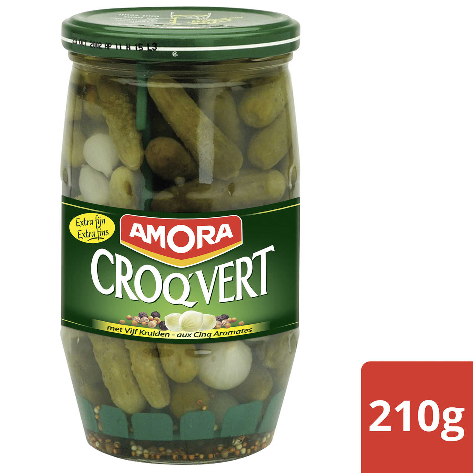 Amora | Augurken | Met Vijf Kruiden | 210 gr | Delhaize