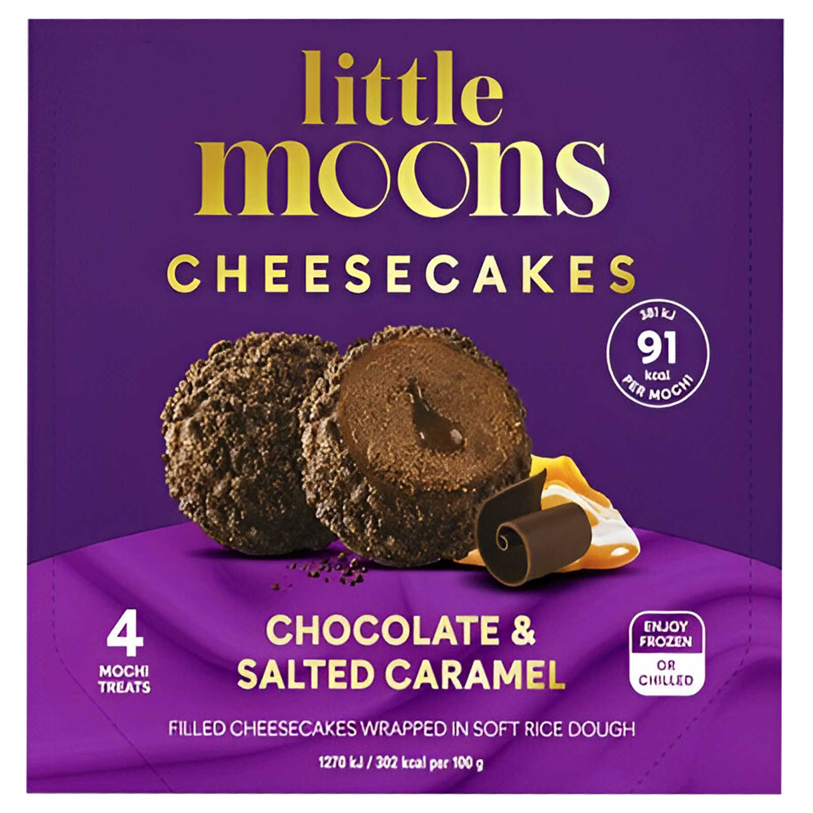 Little Moons | Mochi | Cheesecake | Chocolade & Karamel | 4 x 30 gr ...