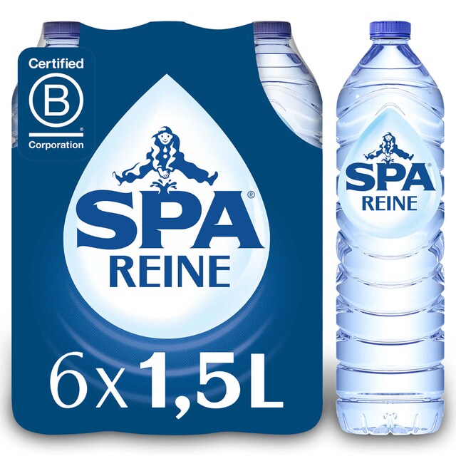 Spa | Reine | Eau minérale | Non pétillante | PET | 6 x 1,5 l | Delhaize