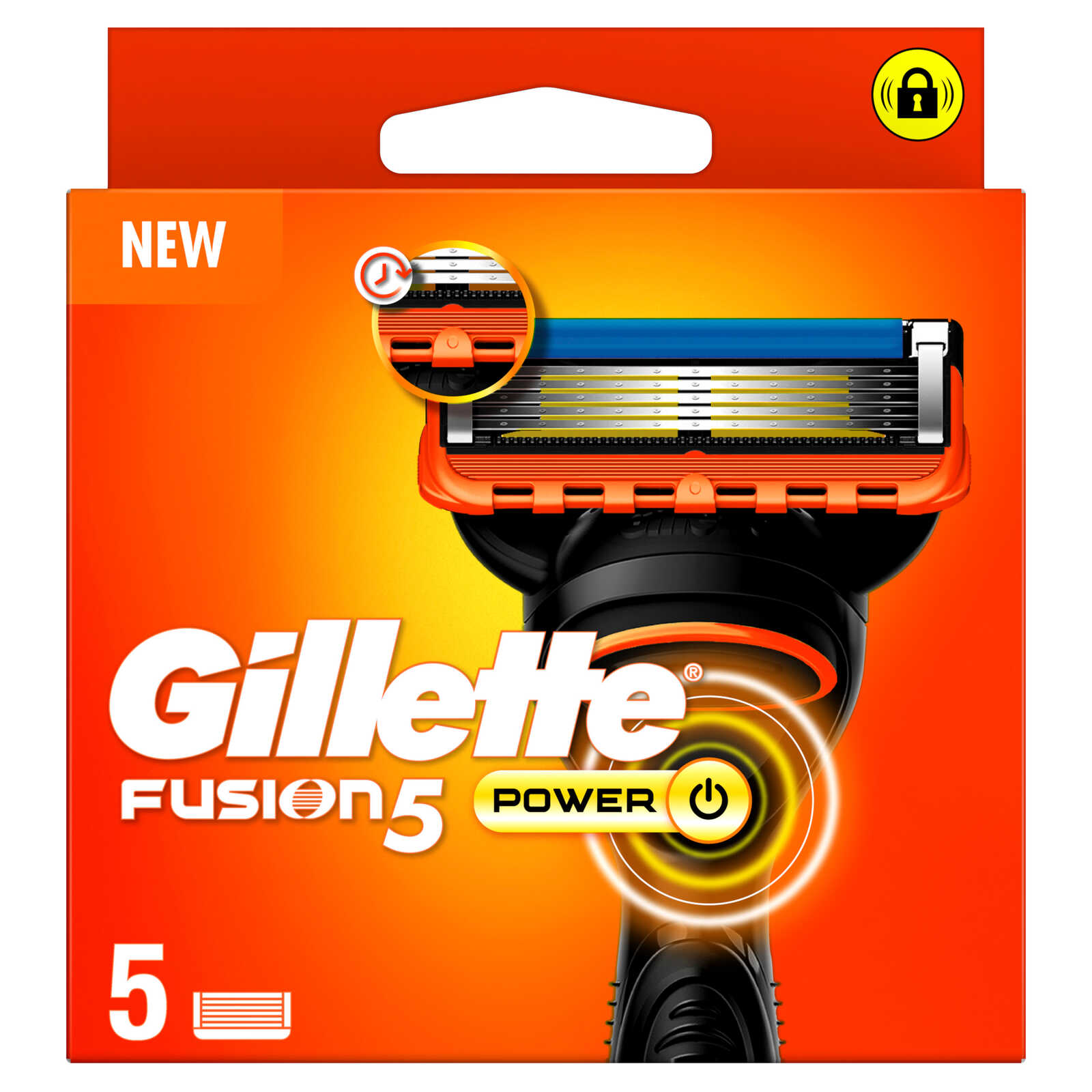 Gillette | Fusion 5 | Power | Lames | 5st | 5 pc | Delhaize