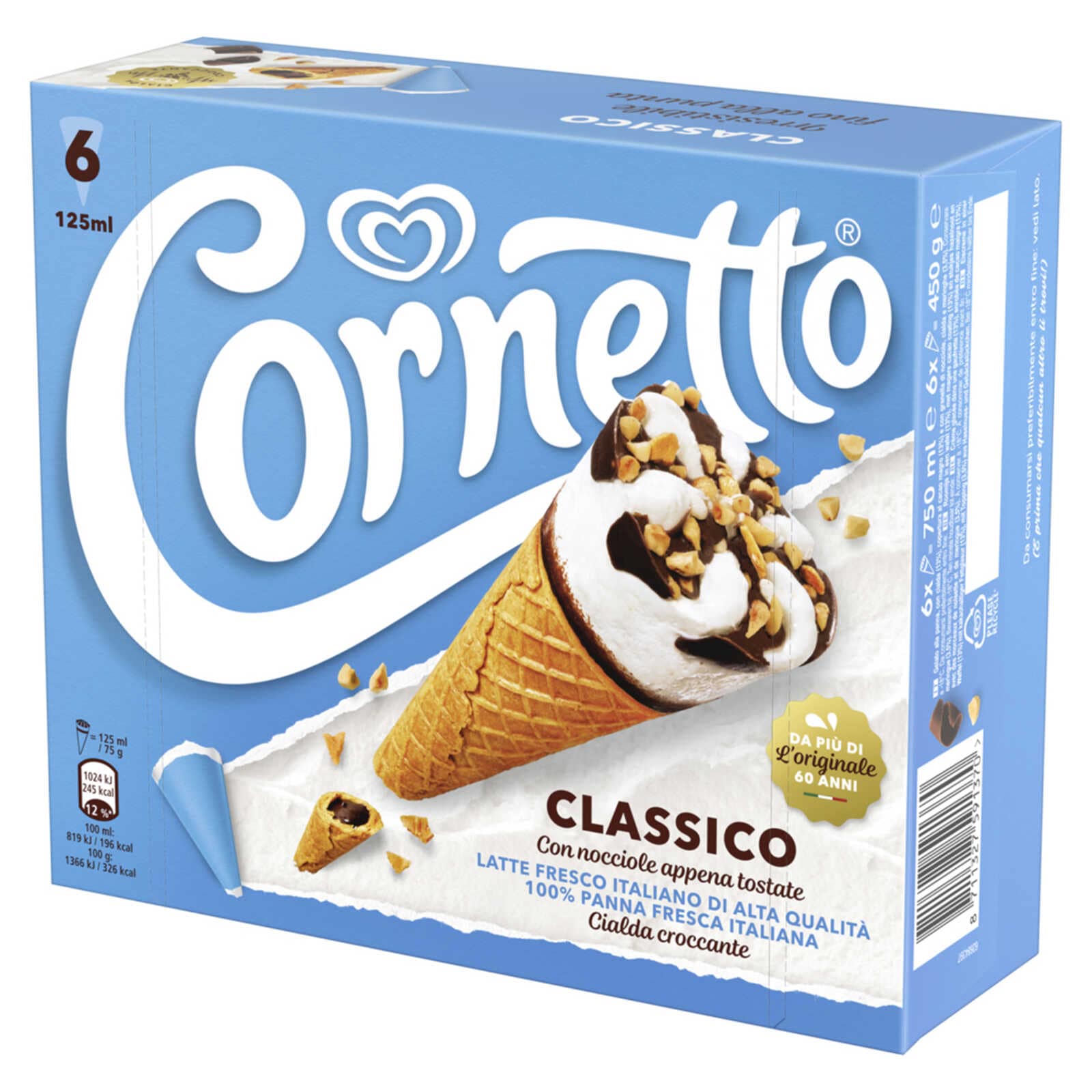 Cornetto | Classico | 6 x 12,5 cl | Delhaize