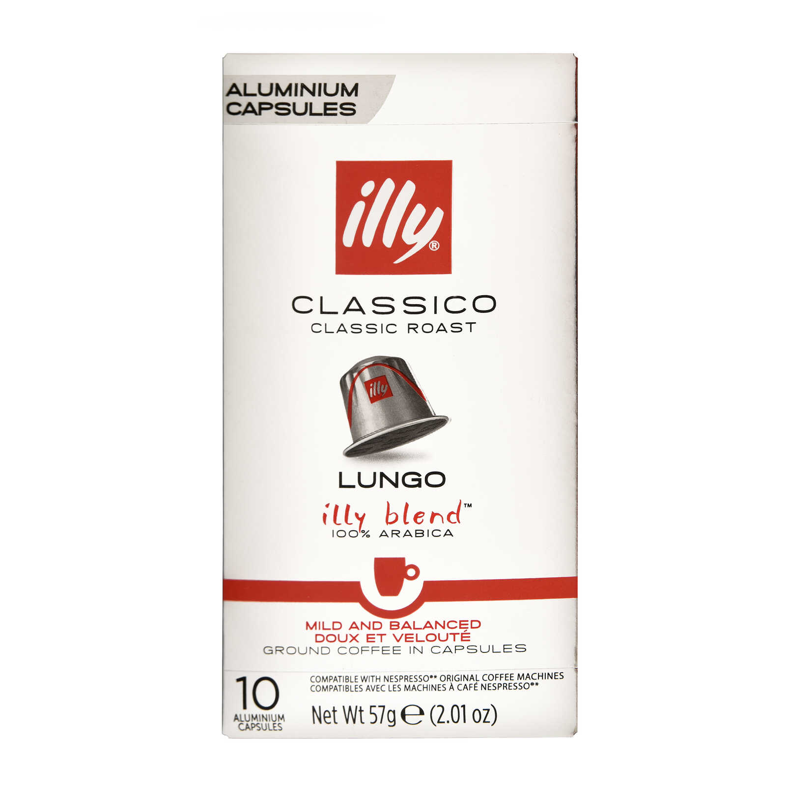 Illy | Café | Lungo | Classico | Caps | 57 gr | Delhaize