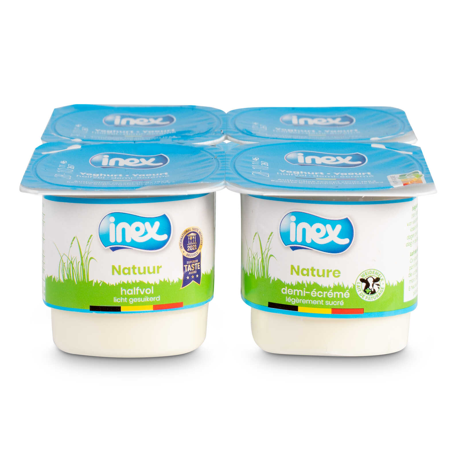 Inex | Yoghurt | Natuur | 4 x 125 gr | Delhaize