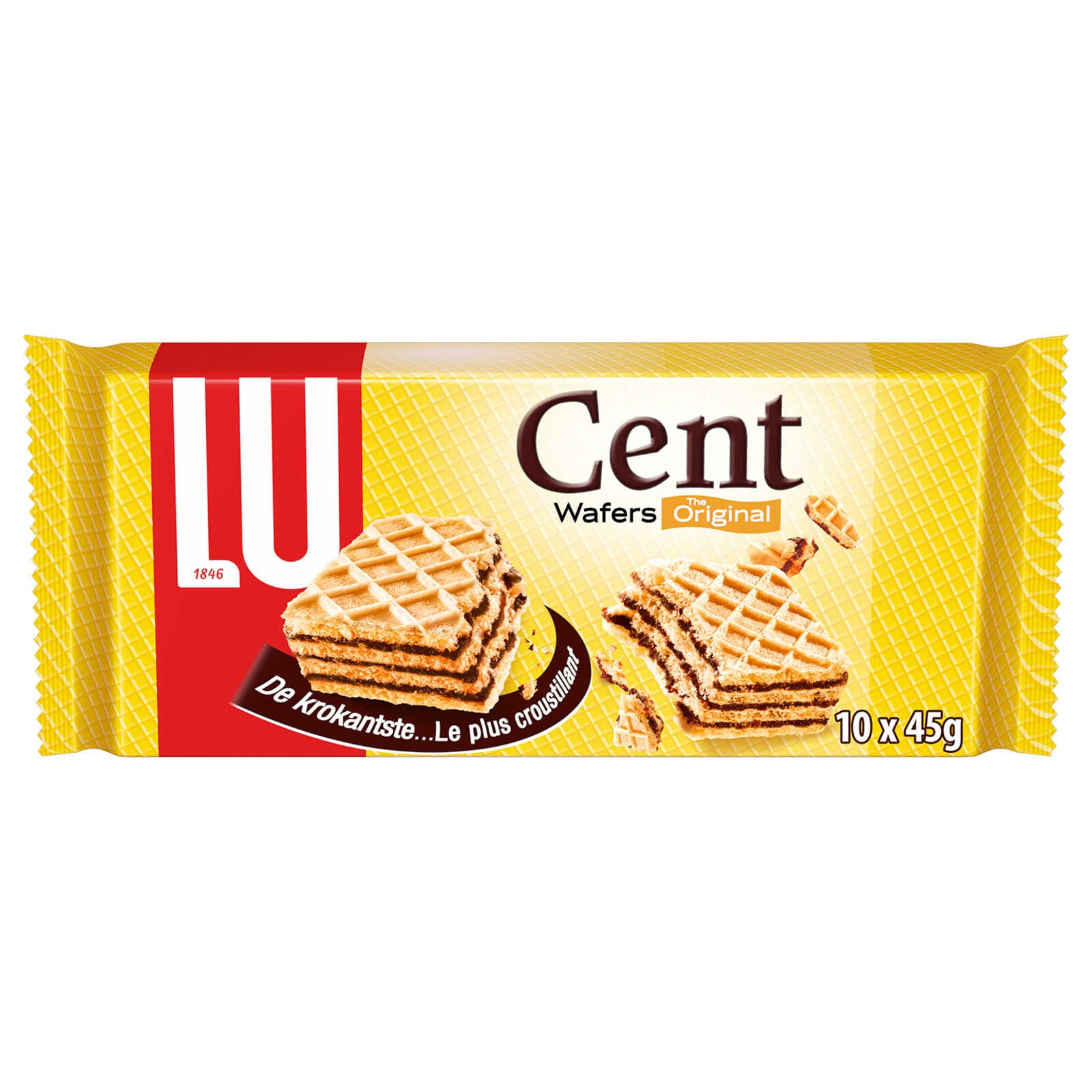 LU | Cent Wafers | Koekjes | Chocolade |10 pack | 10 x 45 gr | Delhaize