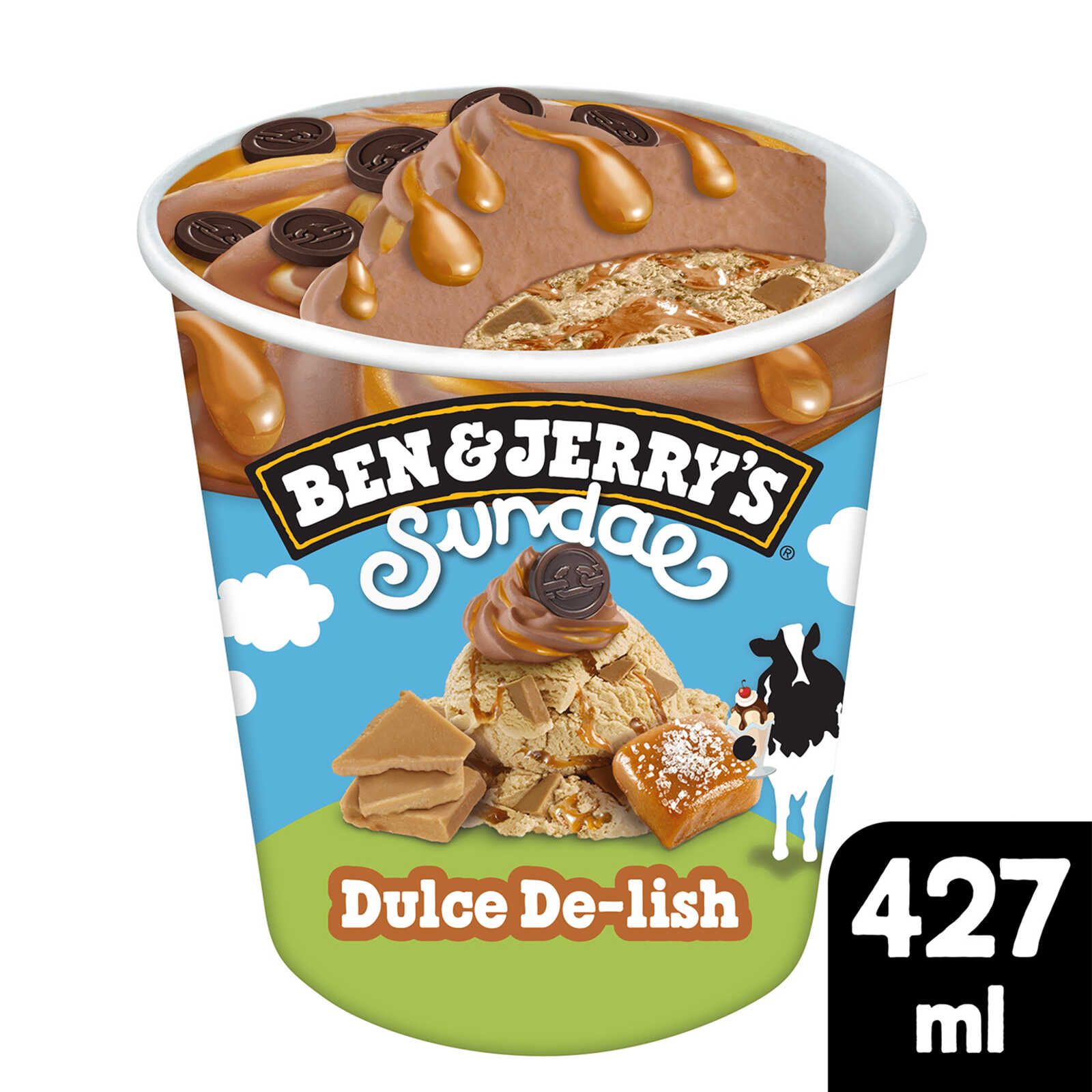 Ben & Jerry's | Ijs | Gezouten karamel | Sundae | 42,7 cl | Delhaize