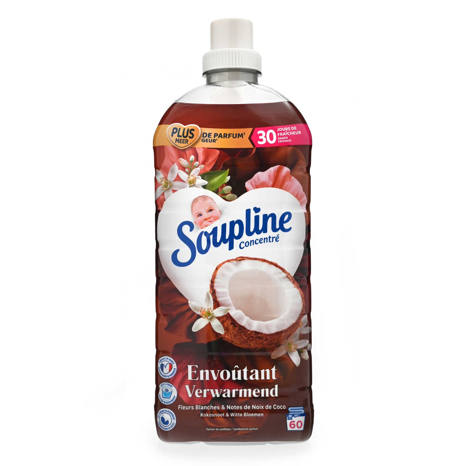 Soupline | Adoucissant | Ultra Emotion Coco | 1,28L | 60DS | 1,28 l ...