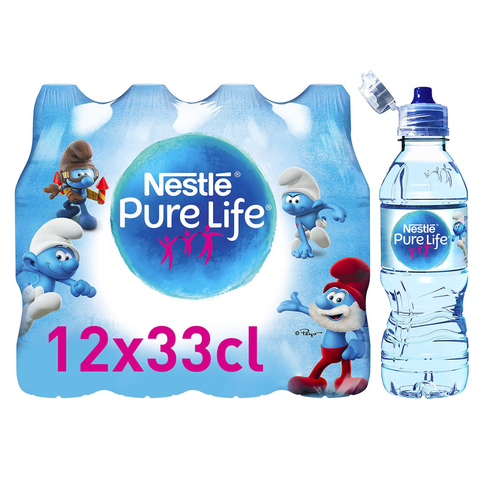 Nestlé | Pure Life | Eau de source|Non pétillante|PET|Bouchon spor | 12 ...