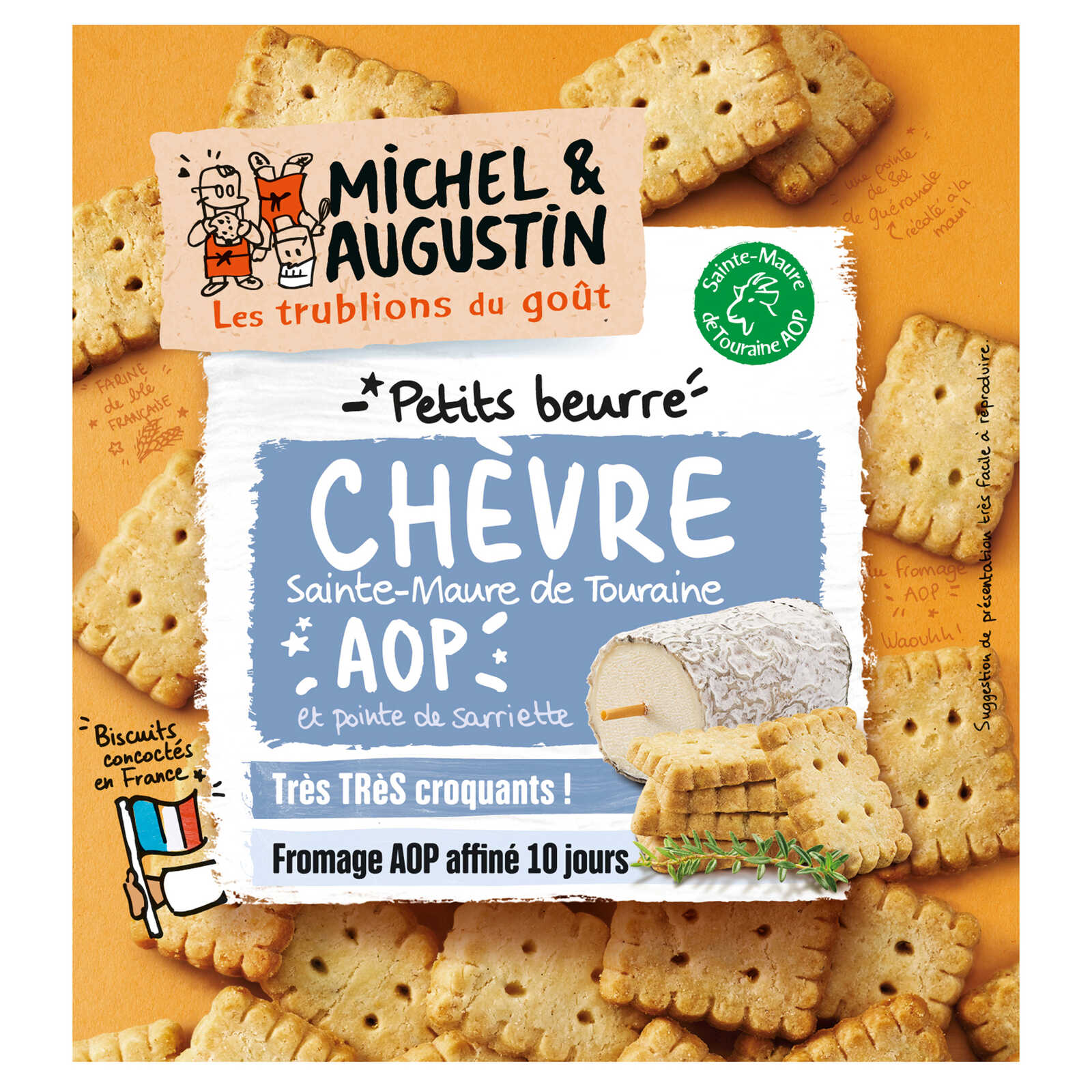 Michel et Augustin | Crackers | Ste Maure | 100 gr | Delhaize