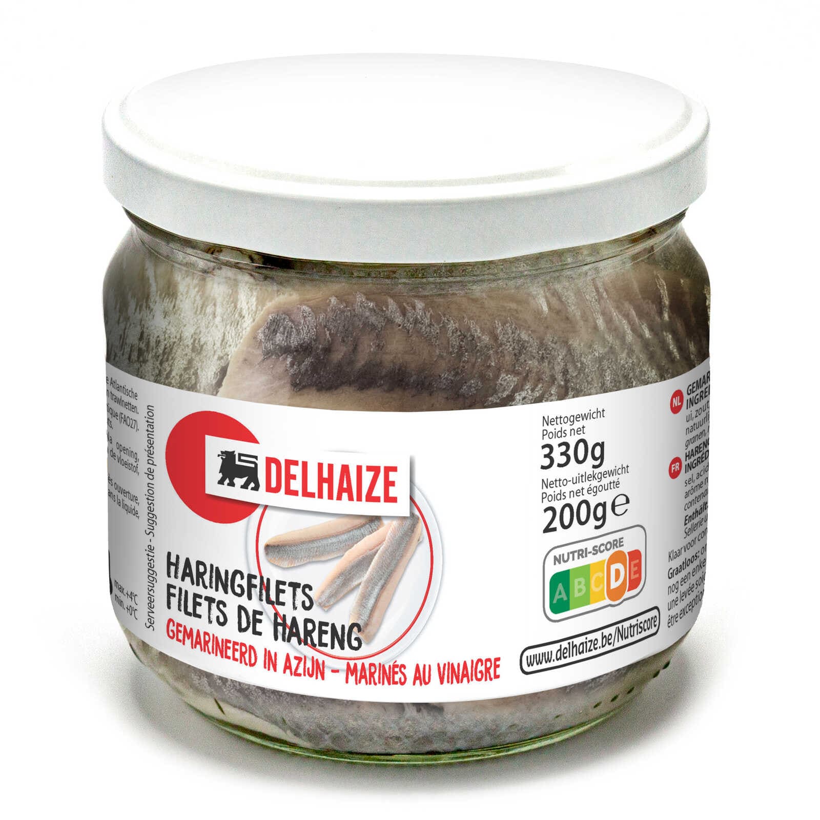 Delhaize | Haringfilets | Azijn | 330 gr | Delhaize