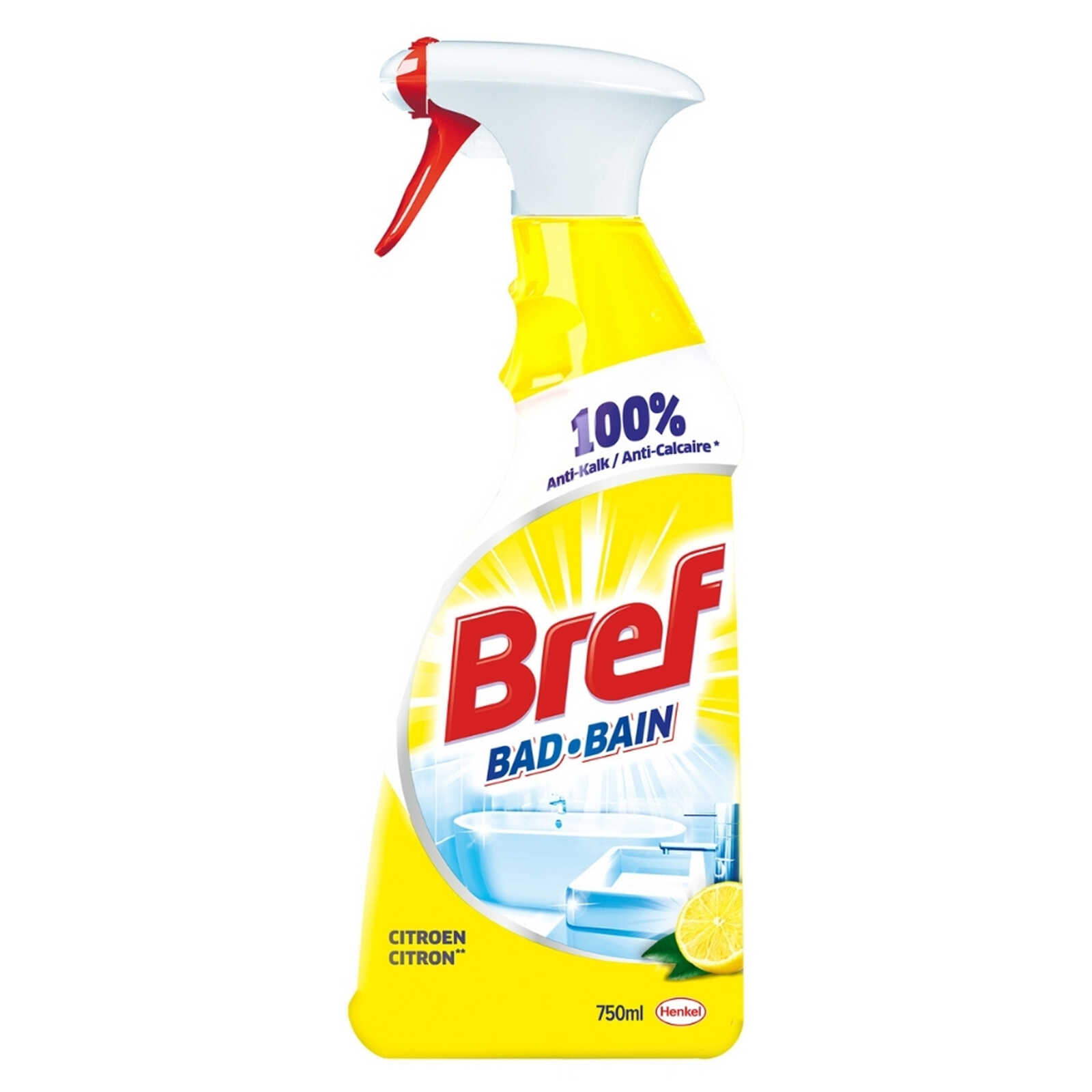 Bref | Spray | Bain | Citron | 75 cl | Delhaize