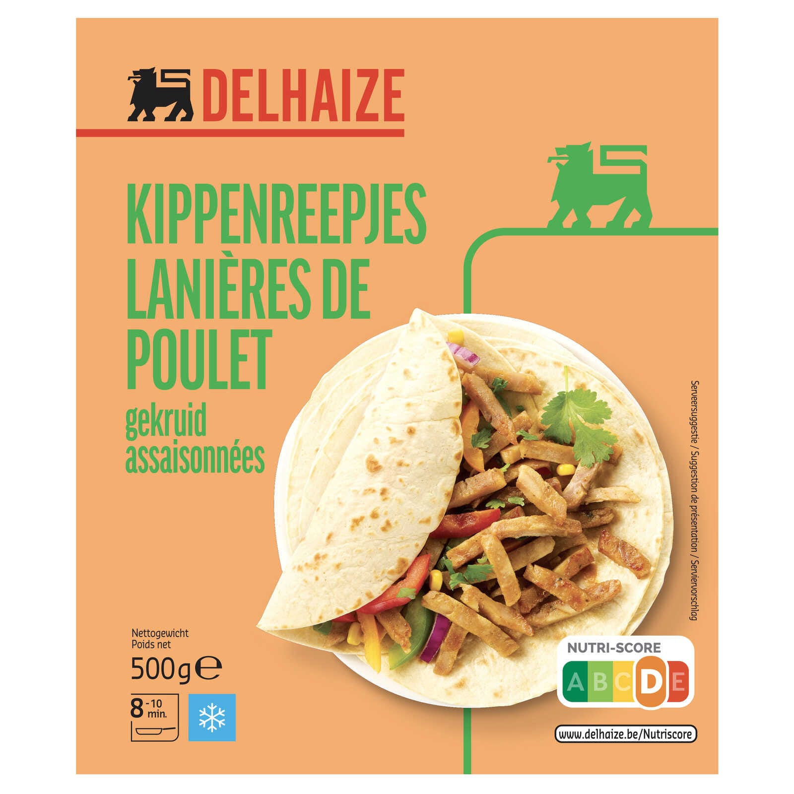 Delhaize | Lanière de poulet| Assaisonées | 500 gr | Delhaize