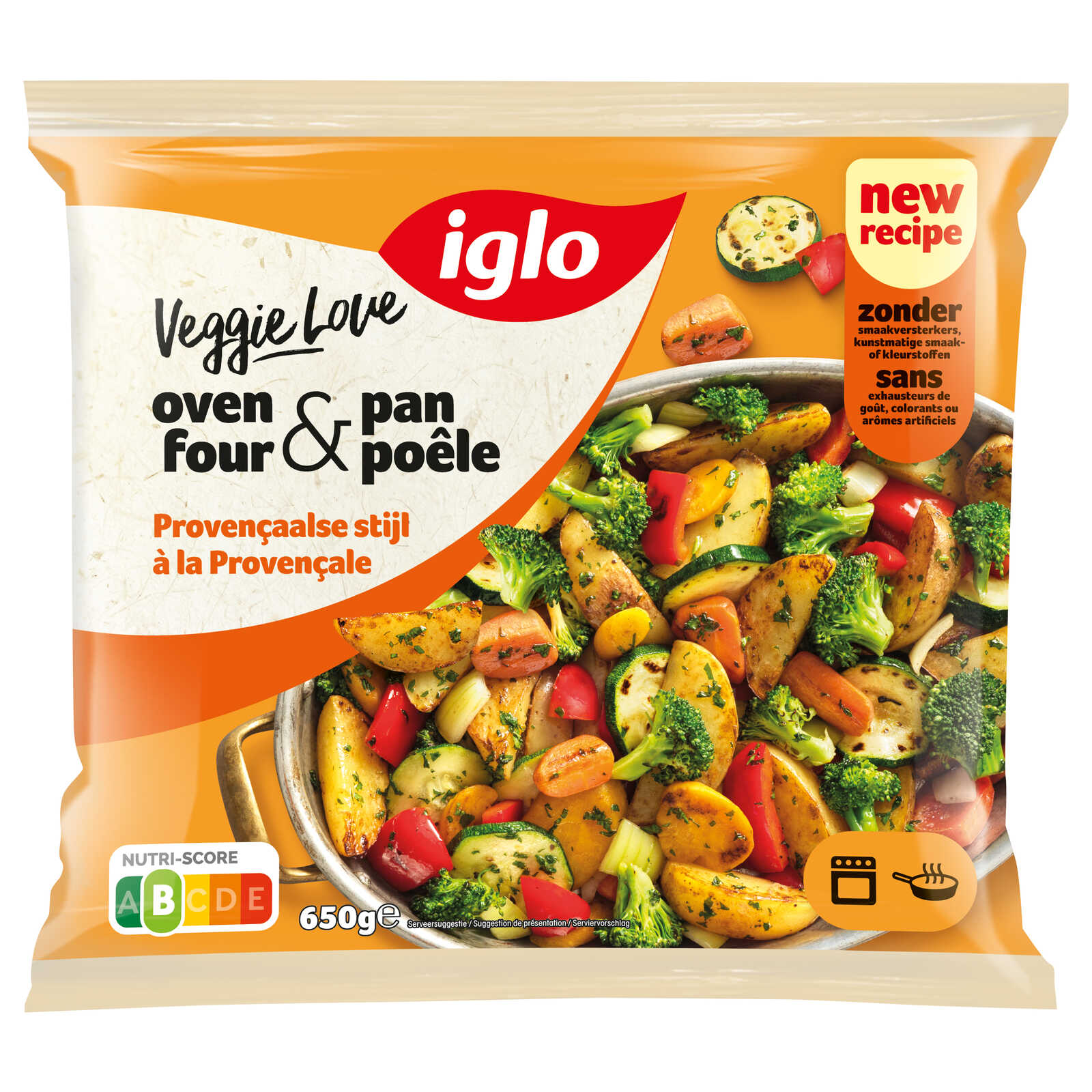 Iglo | Veggie Love | Oven & Pan | Provencaalse stijl | 650 gr | Delhaize