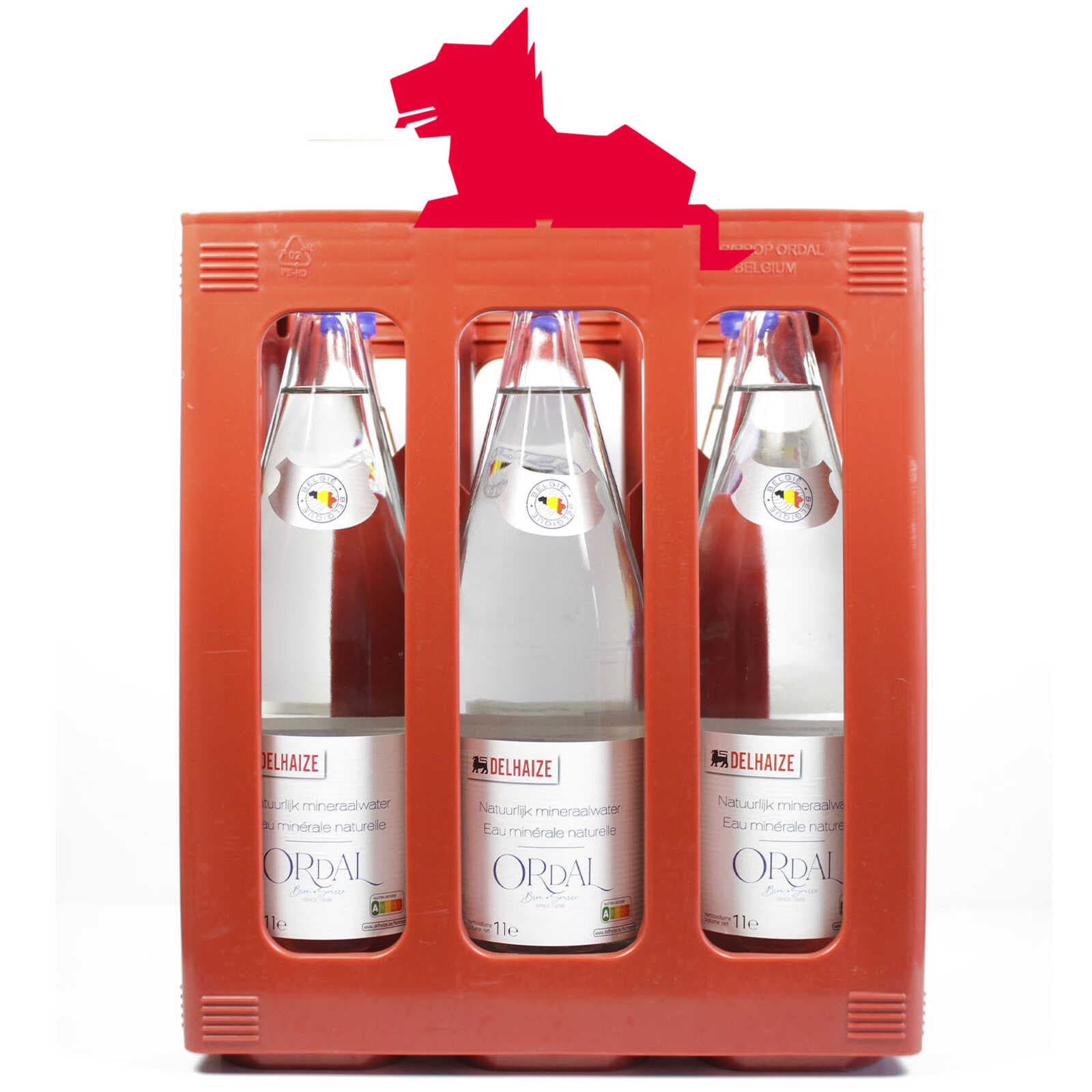 Ordal | Mineraal Water | Plat | Glas | 6 x 1 l | Delhaize