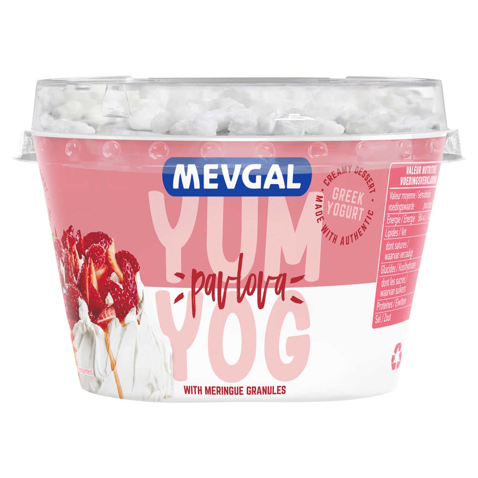 Mevgal | Yoghurt | Grieks | Pavlova meringue | 156 gr | Delhaize