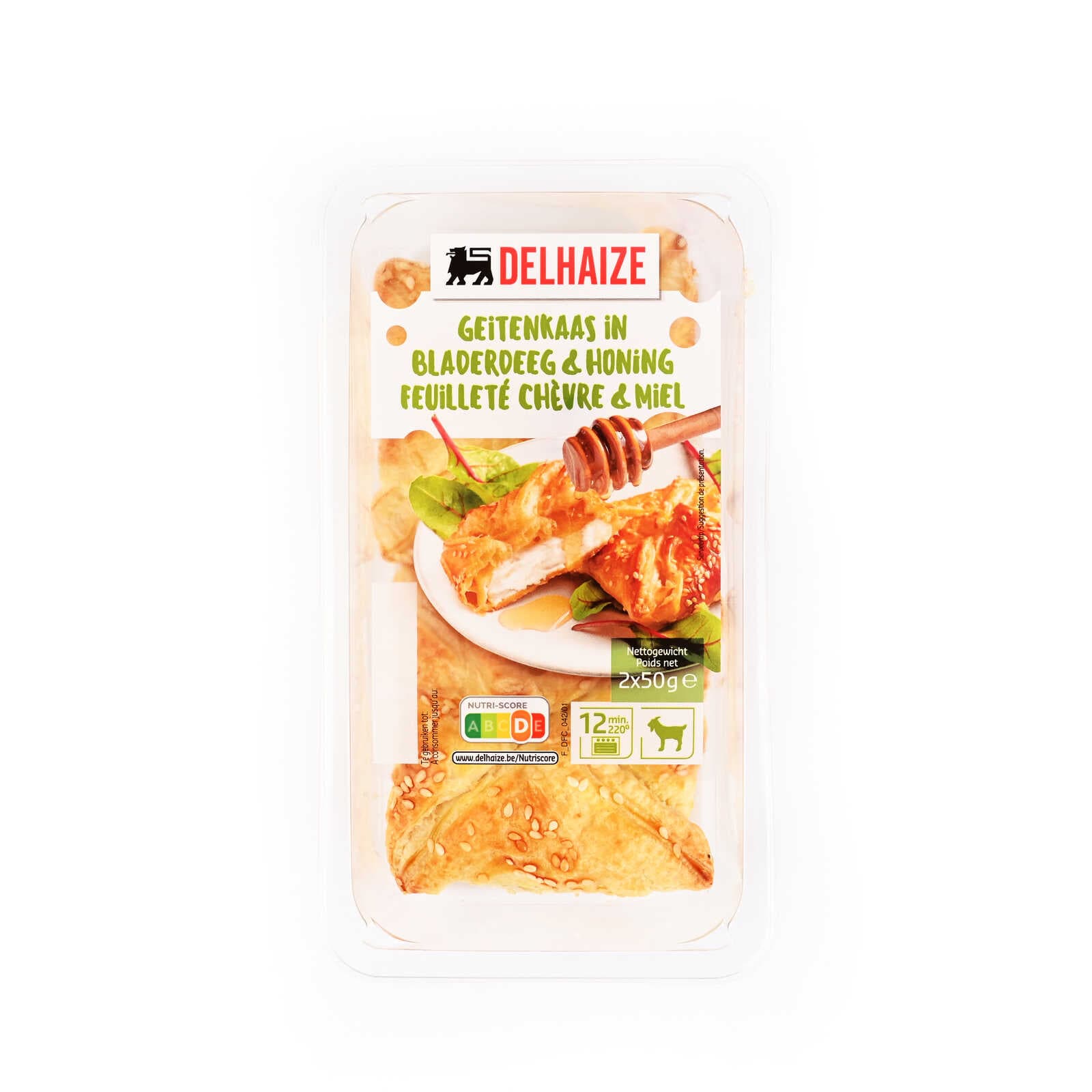 Delhaize | Fromage de chèvre | Feuilletés | Miel | 100 gr | Delhaize