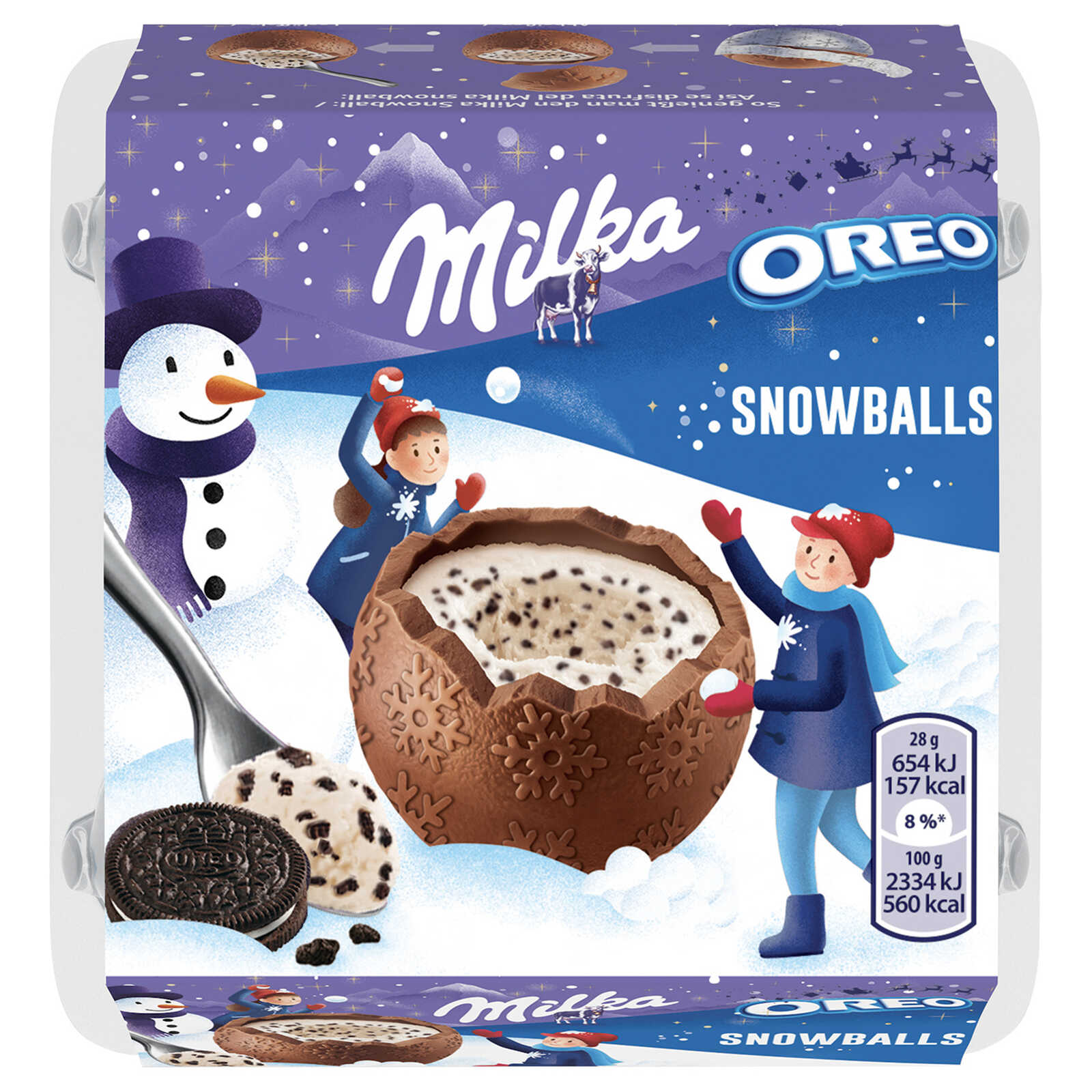 Milka | Chocolade | Oreo | Snowball | 112 gr | Delhaize