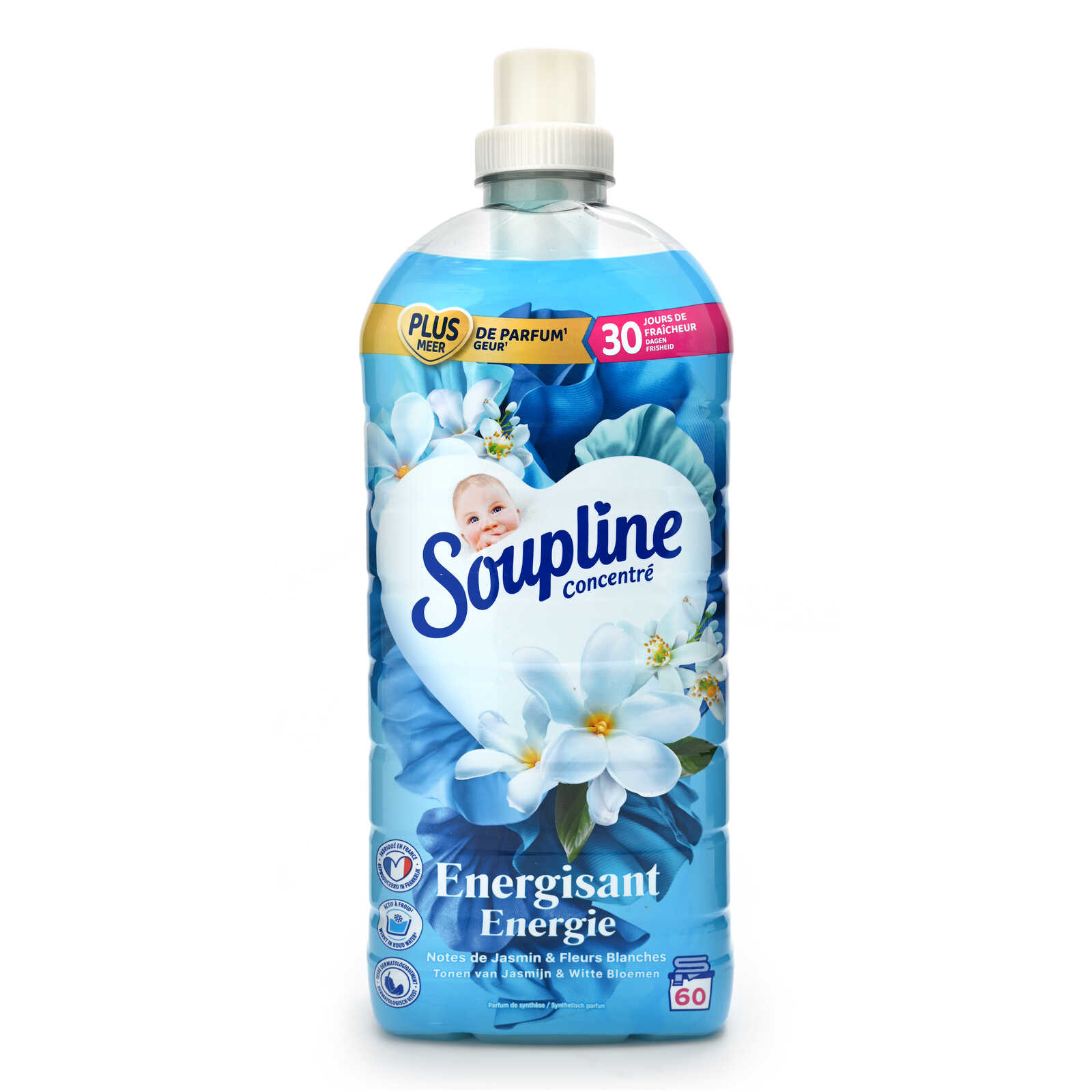Soupline | Wasverzachter | Ultra emotie Jasmijn | 1,28L | 60DS | 1,28 l ...