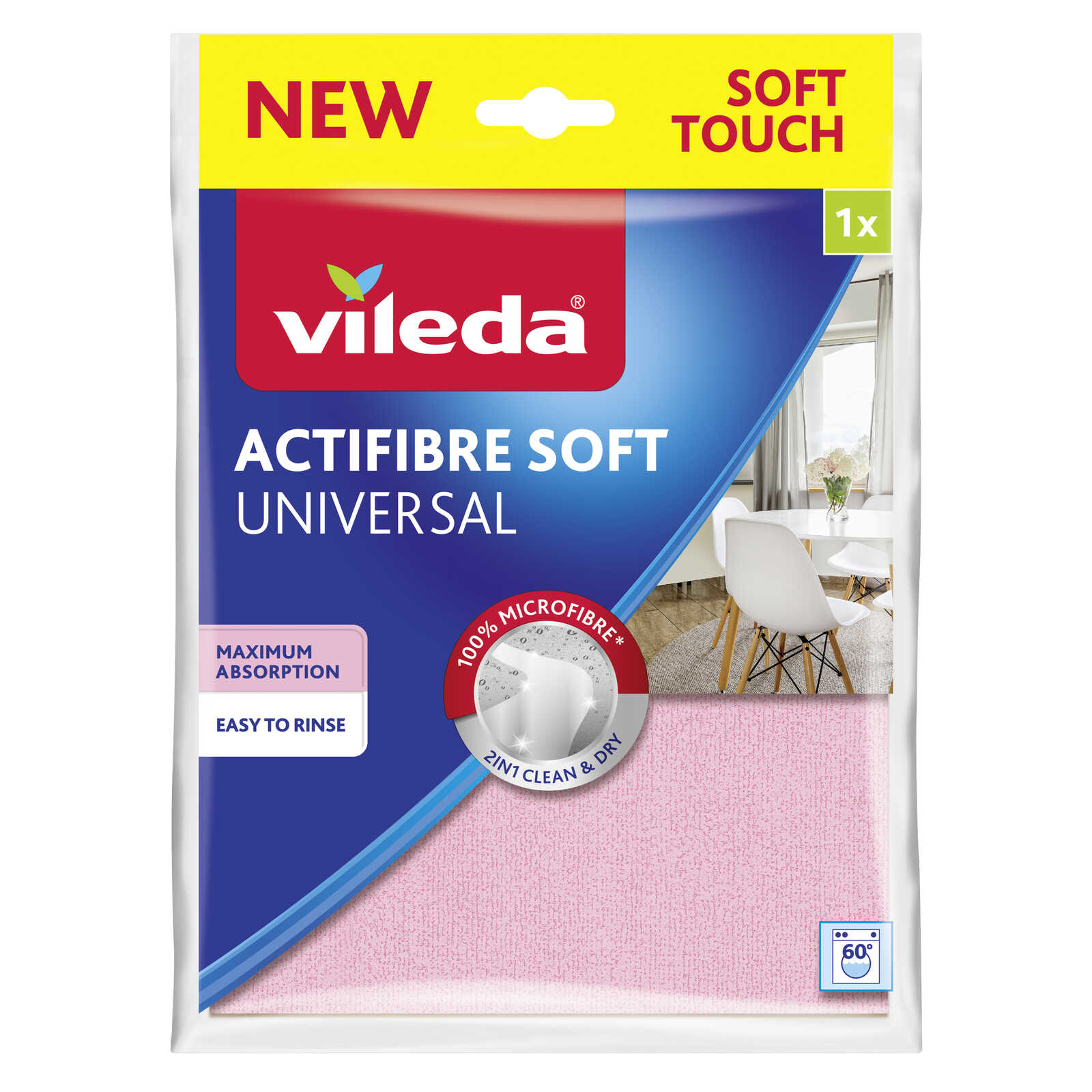 Vileda | Vaatdoek | Super absorberend | Soft | 2 st | Delhaize