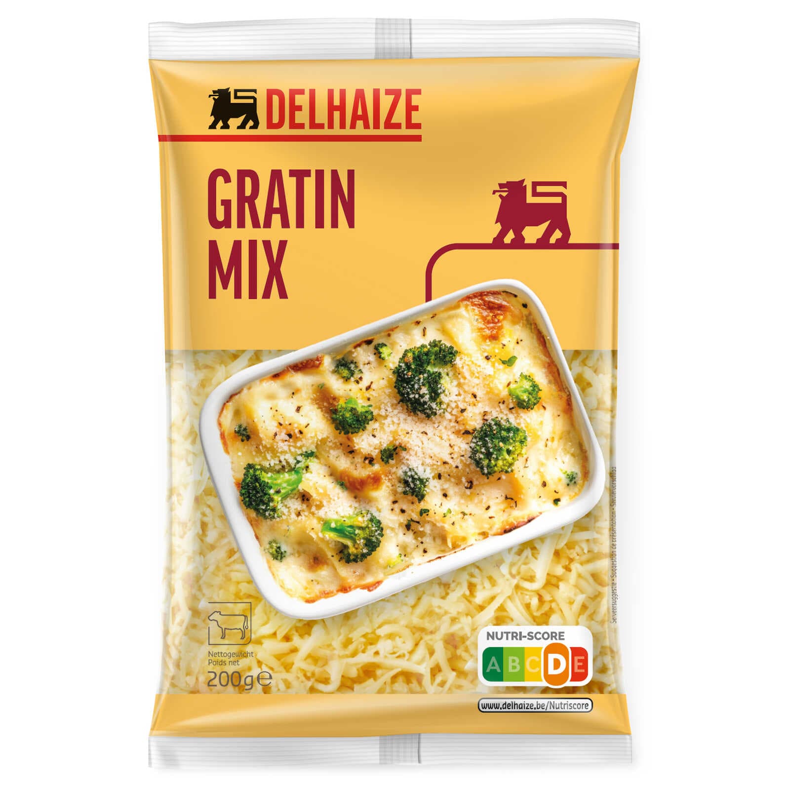 Delhaize | Gratin | Mix | Râpé | 200 gr | Delhaize