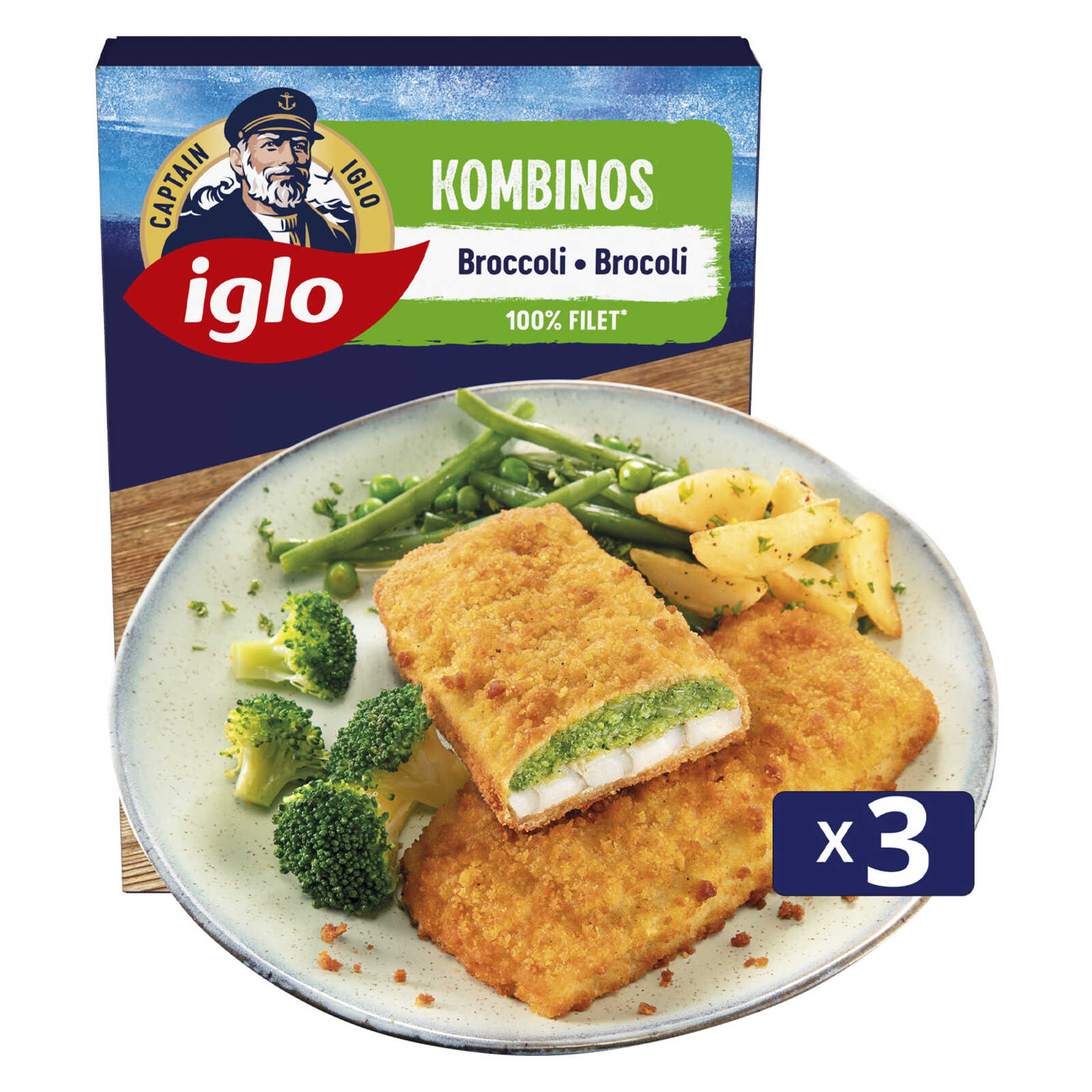 Iglo | Kombinos | Brocoli | 3 pièces | 300 gr | Delhaize