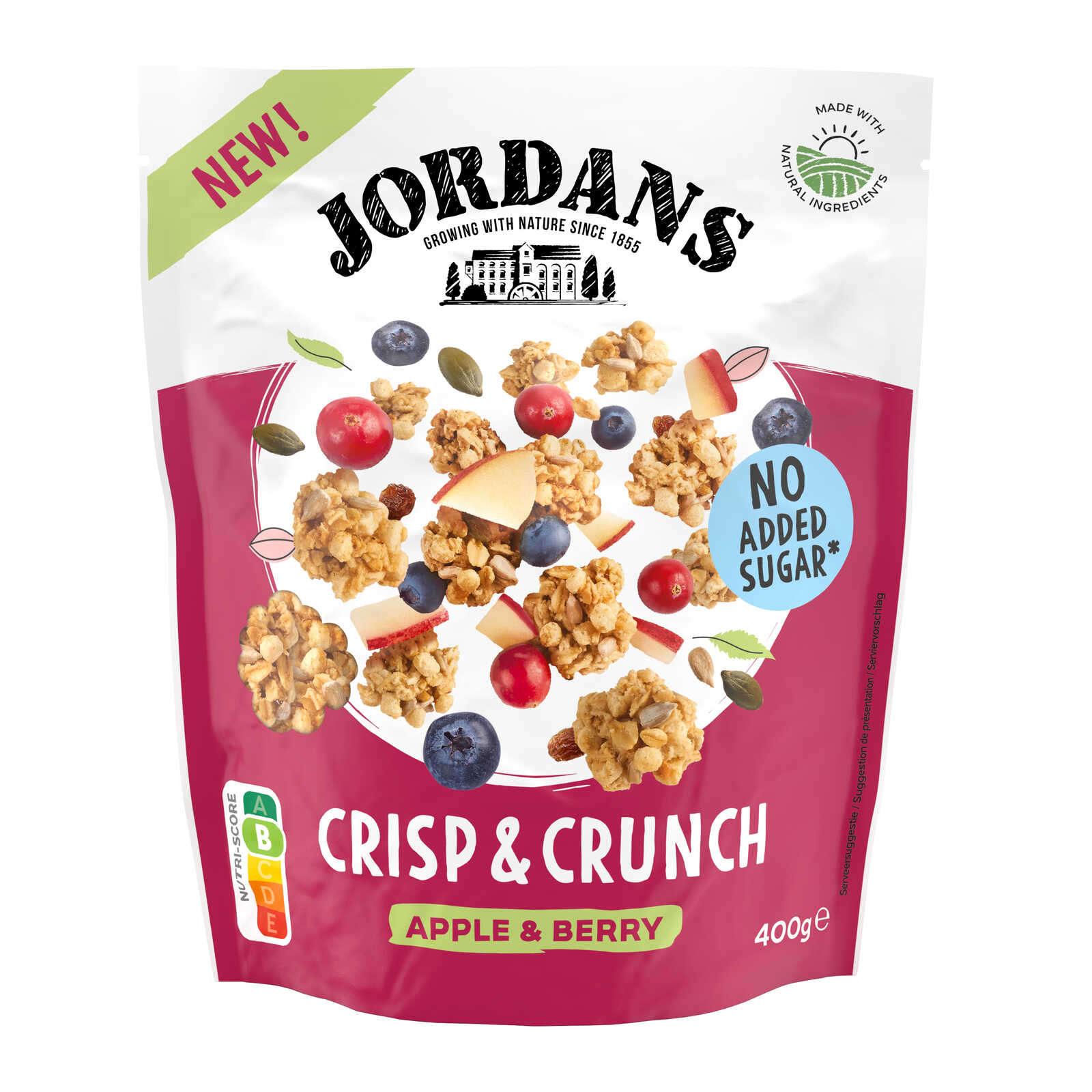 Jordans | Crisp & Crunch | Appel-bes | 400 gr | Delhaize