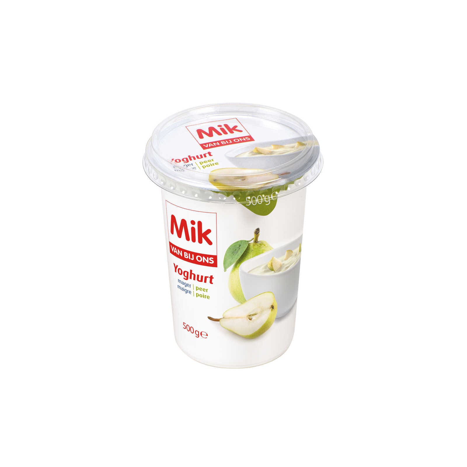 Mik | Bio | Peer | Magere yoghurt | 500 gr | Delhaize