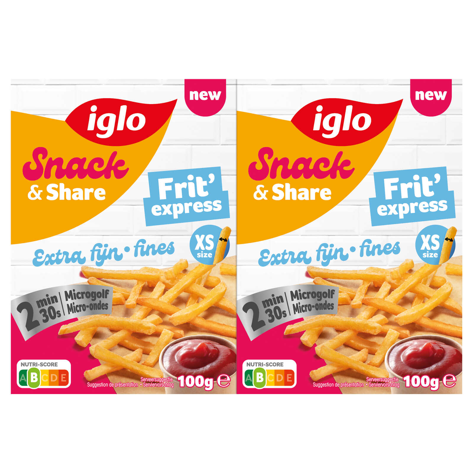 Iglo | Snack & Share | Frit express | Extra fines | 200 gr | Delhaize