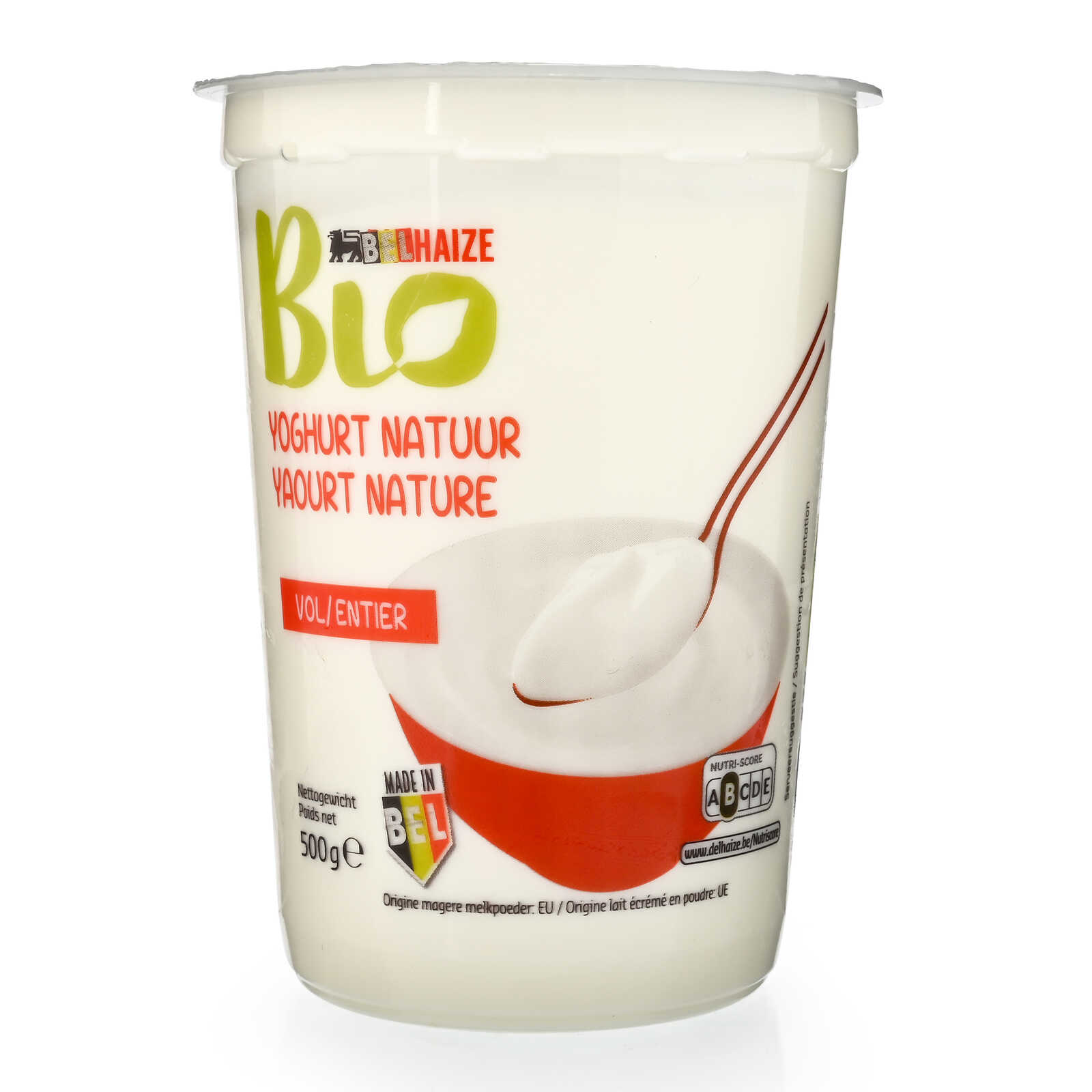 Delhaize | Bio | Yoghurt | Vol | Bio | 500 gr | Delhaize